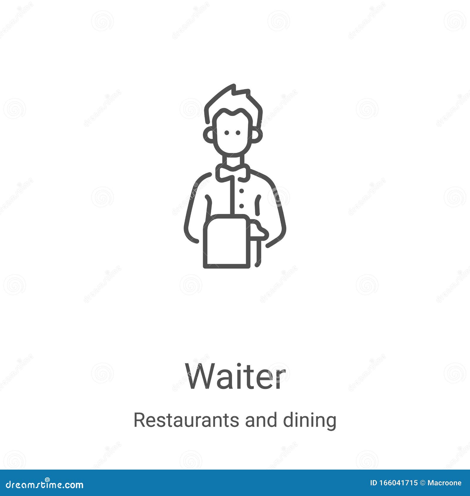 Waiter Icon Vector from Restaurants and Dining Collection. Thin Line ...