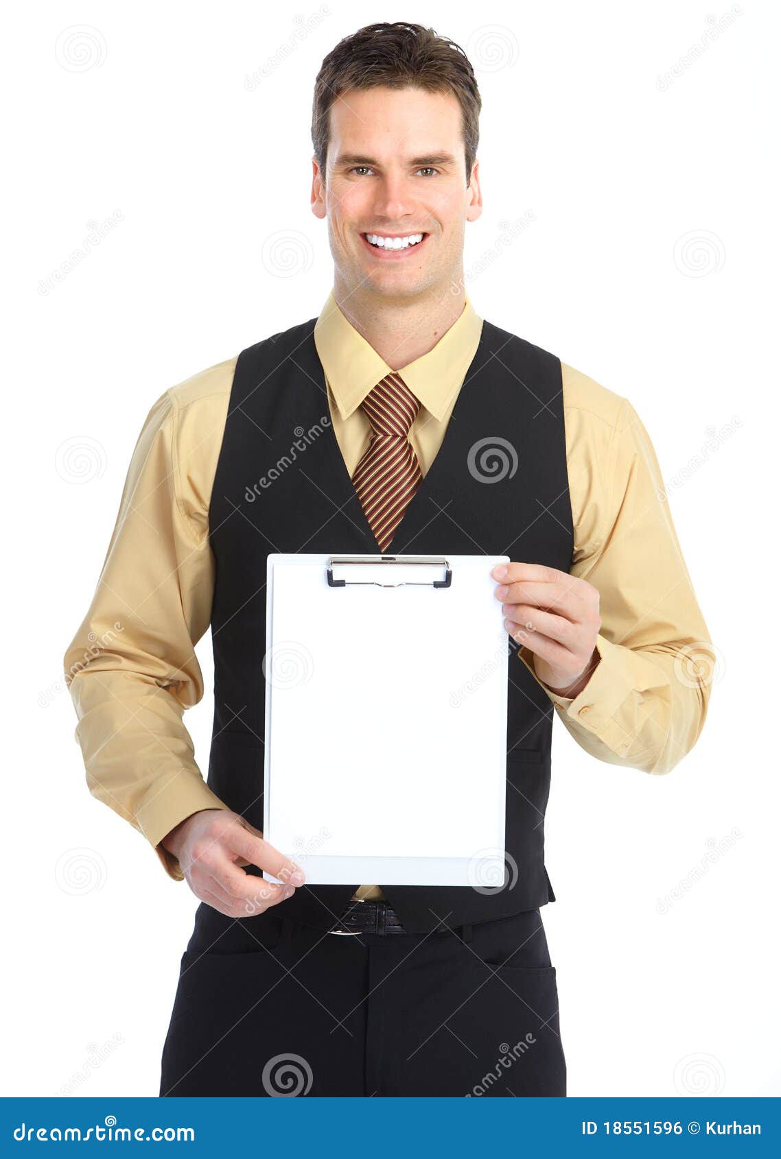 Waiter man stock photo. Image of waiting, people, smiling - 18551596