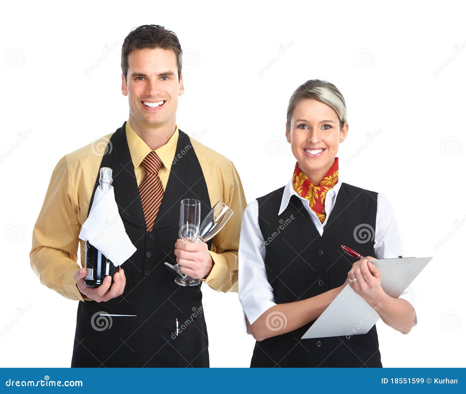 Waiter man stock image. Image of business, representative - 18551599