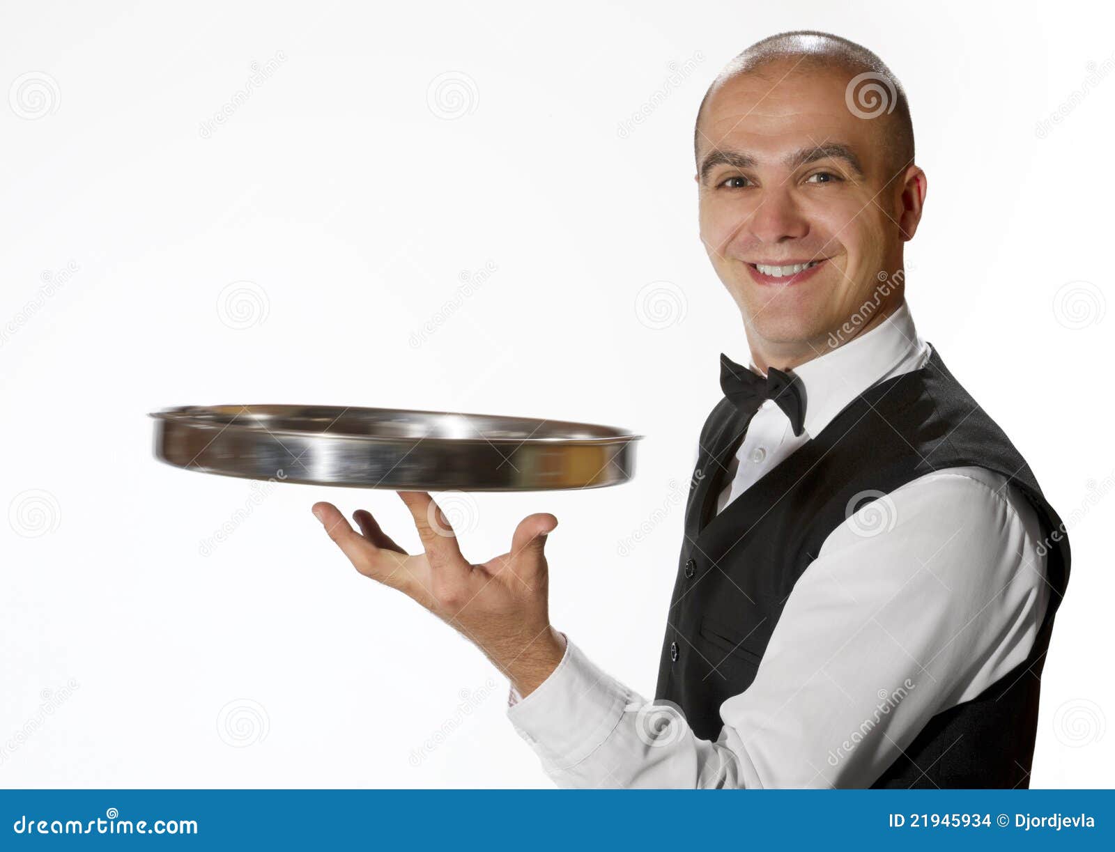 Waiter portrait stock photo. Image of people, service - 21945934
