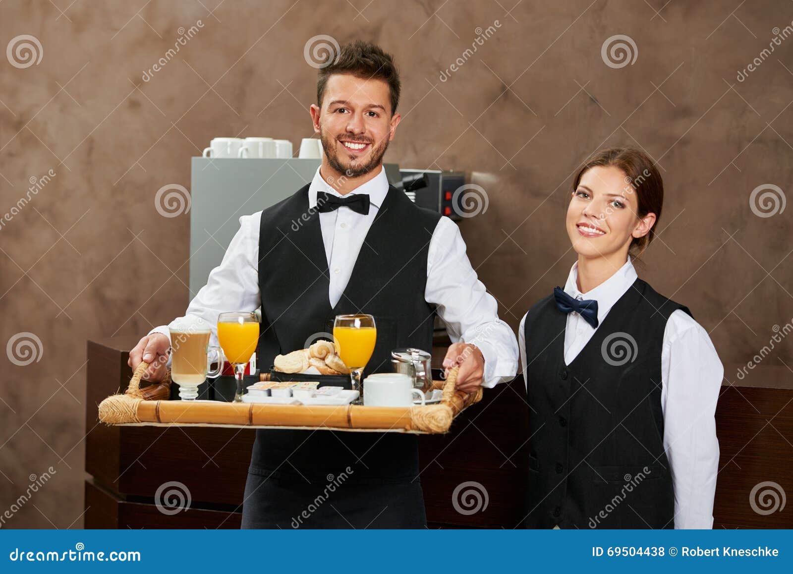 Waiter Staff Serving Breakfast Stock Photo - Image of hotel, personnel ...