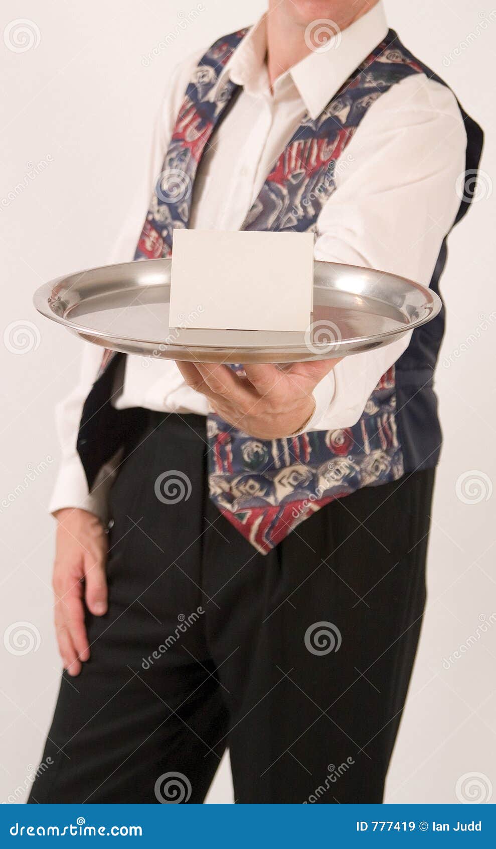 Waiter with Tray 1 stock image. Image of serving, servant - 777419