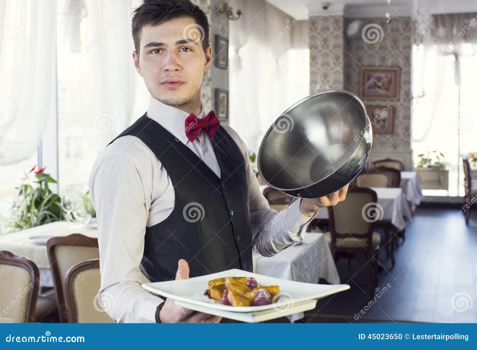 Waiter stock photo. Image of happy, male, lifestyle, drink - 45023650