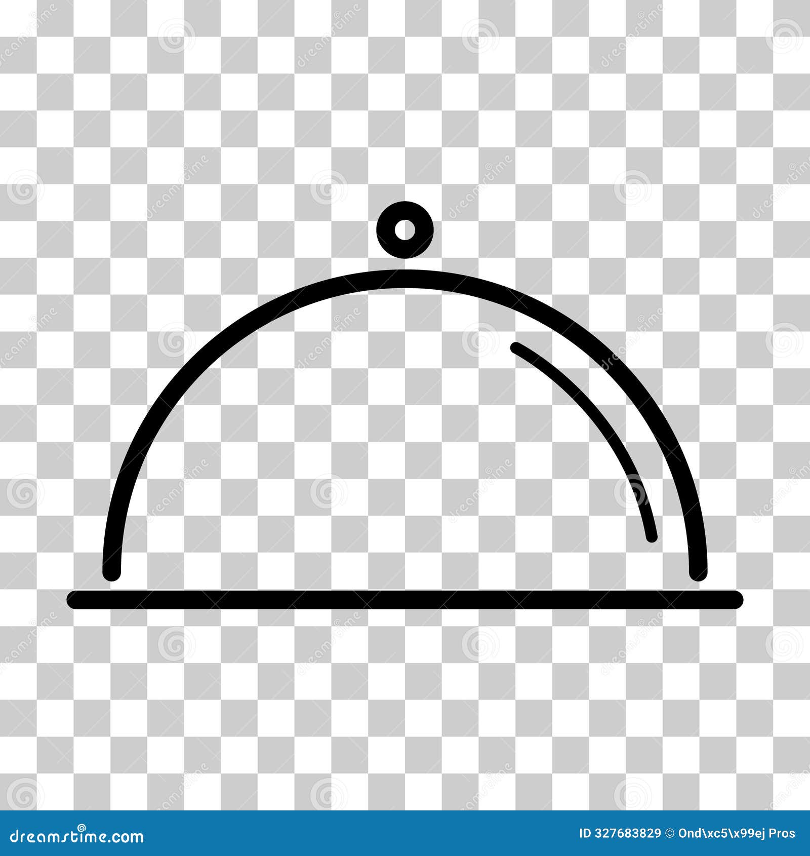 Waiter Tray Icon, Dish Menu Restaurant Web Symbol, Lunch Design Vector ...