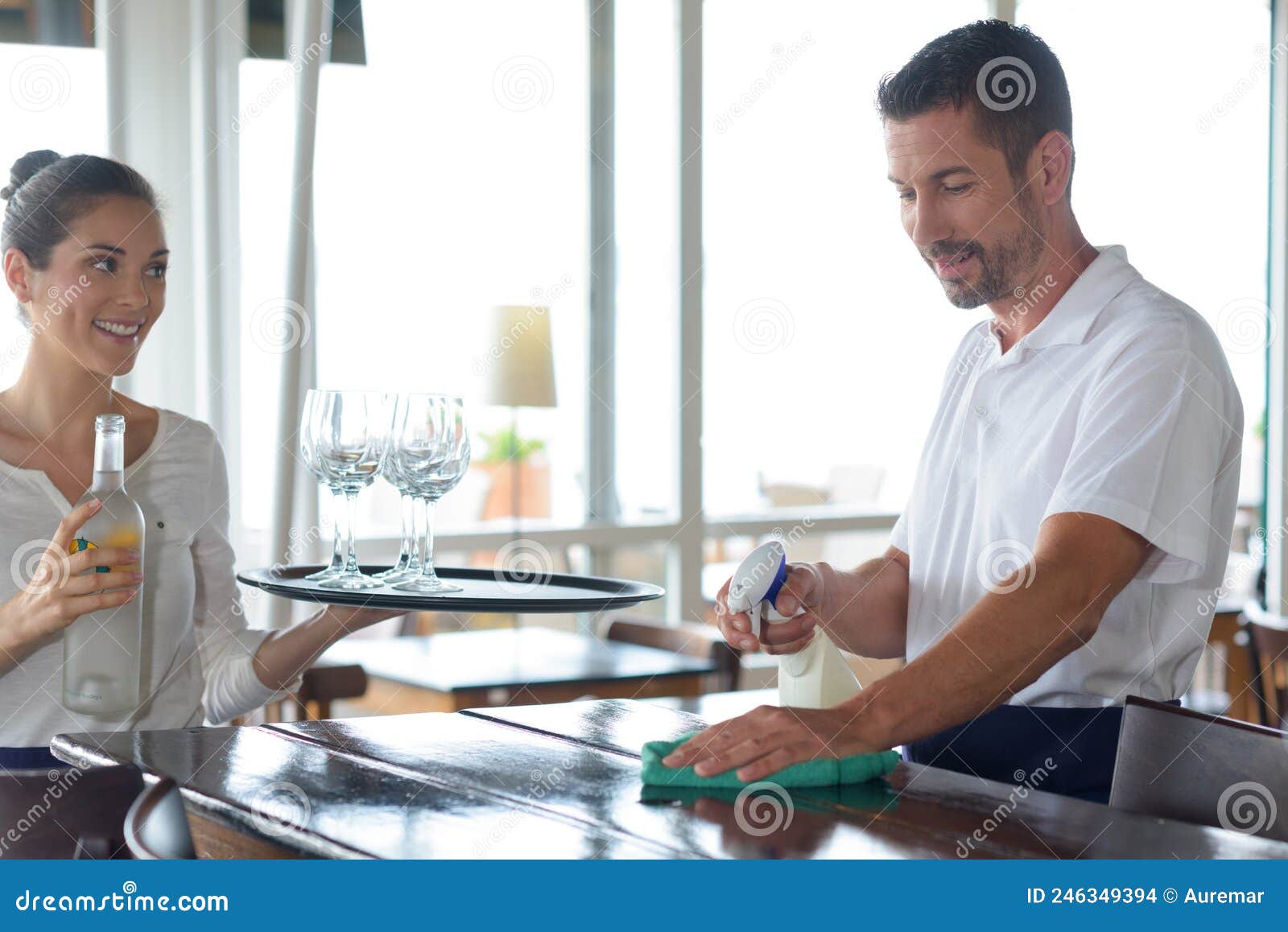 Waiter And Waitress Royalty-Free Stock Photography | CartoonDealer.com ...