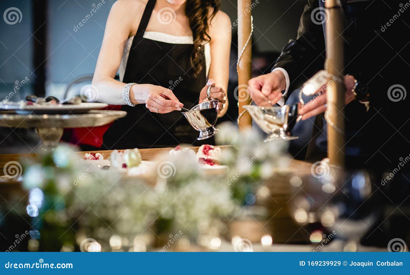 Waiters Serving Drinks during the Cocktail Stock Image - Image of male ...
