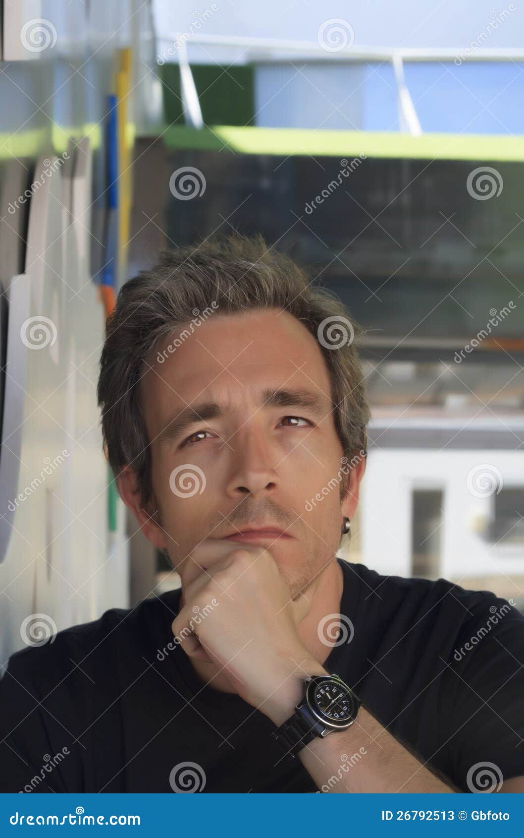 Waiting stock image. Image of designer, black, walls - 26792513