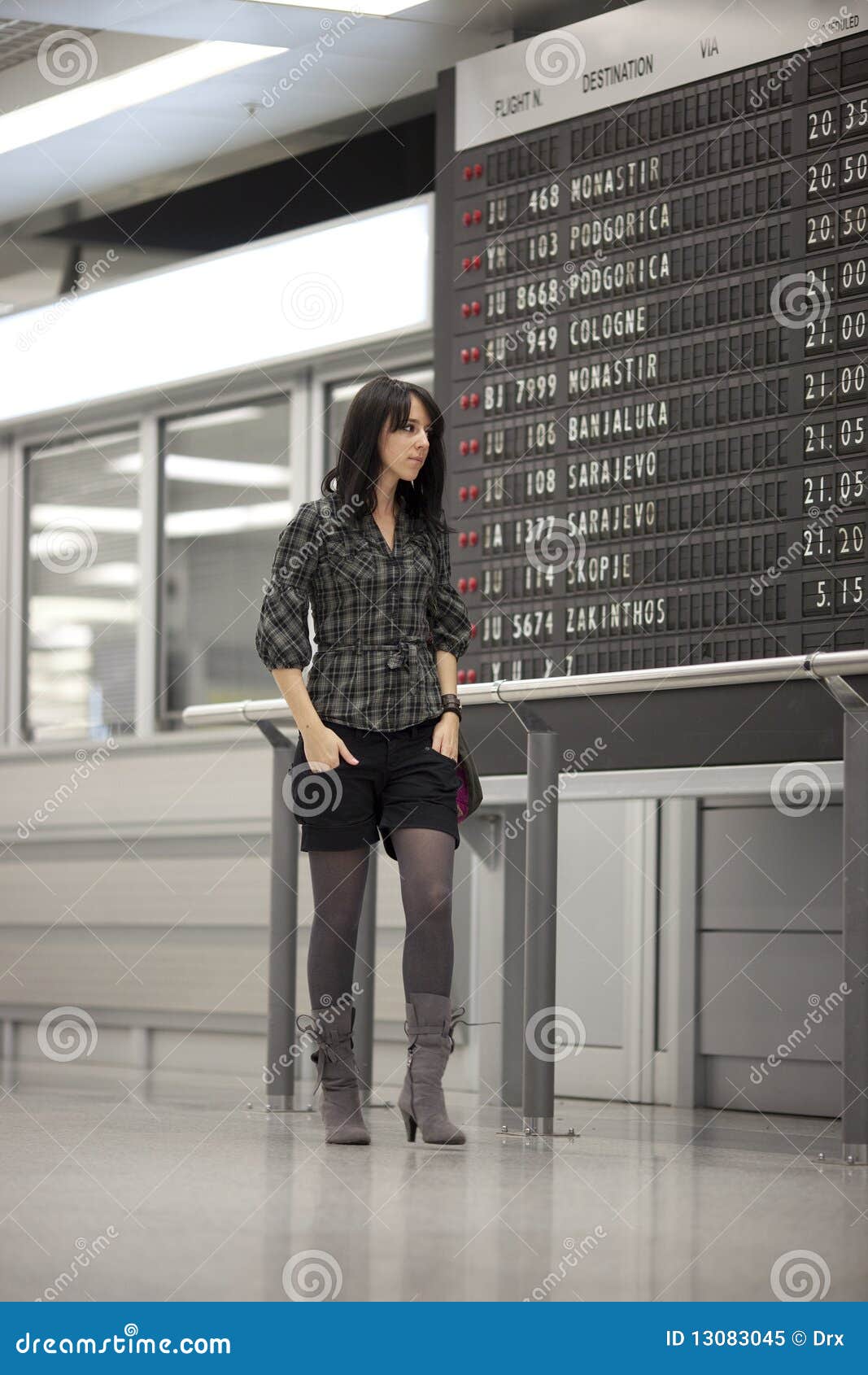 Waiting at airport stock image. Image of airport, industry - 13083045