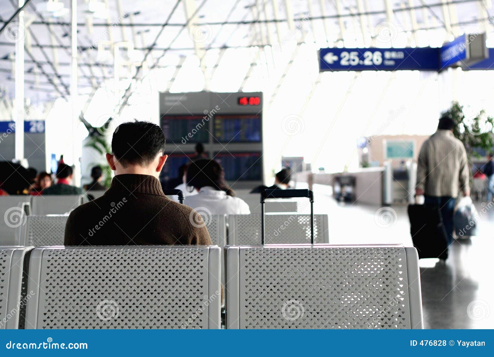 Waiting at Airport stock photo. Image of flight, airport - 476828
