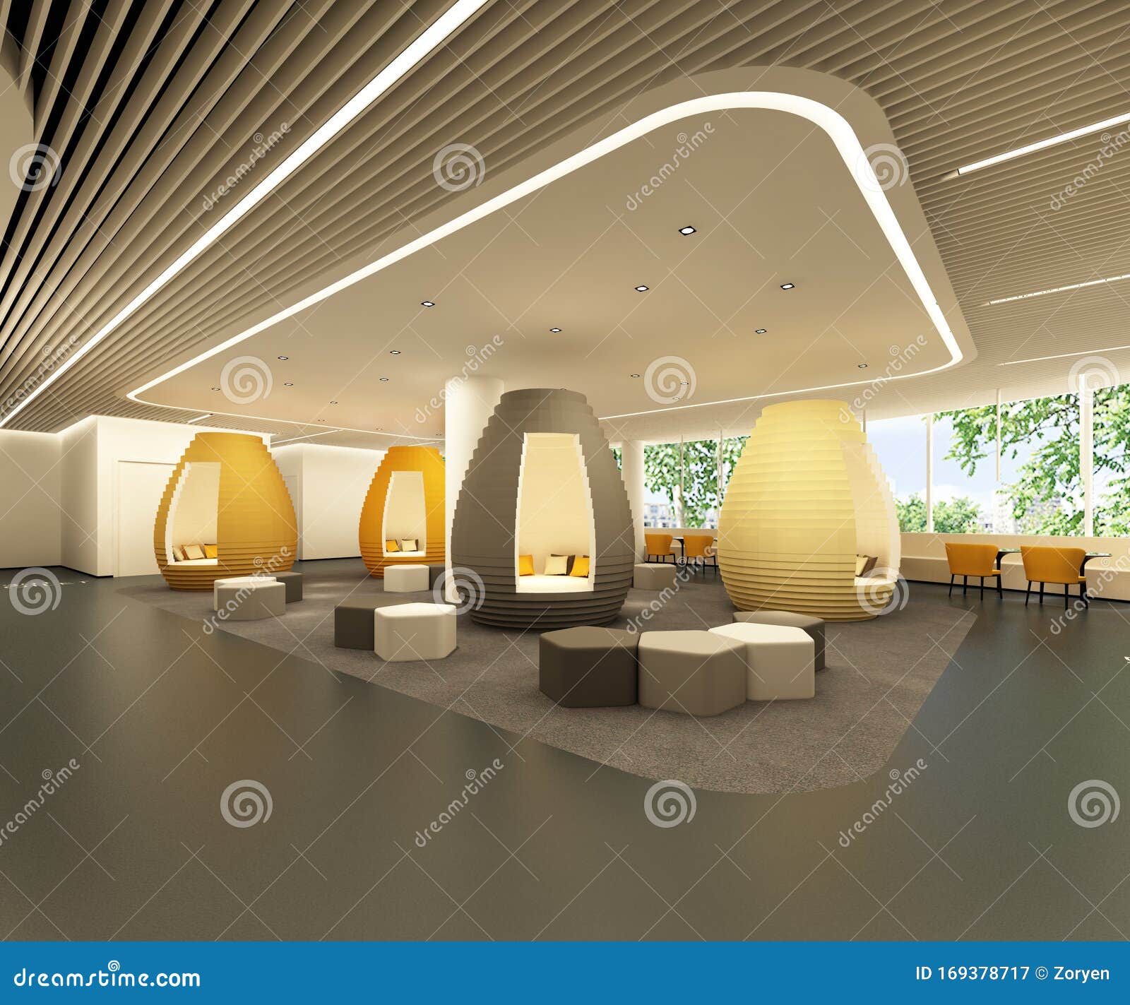 Waiting area stock illustration. Illustration of clean - 169378717
