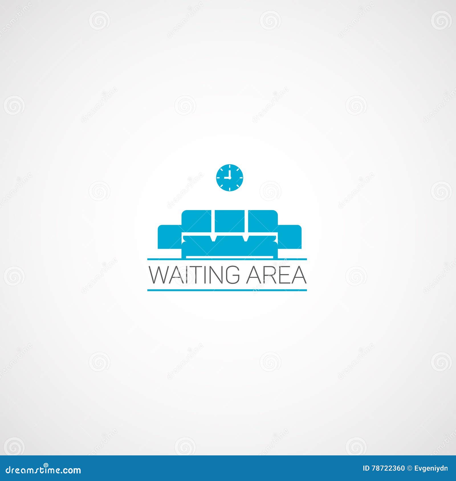 Waiting area. stock vector. Illustration of lounge, wall - 78722360