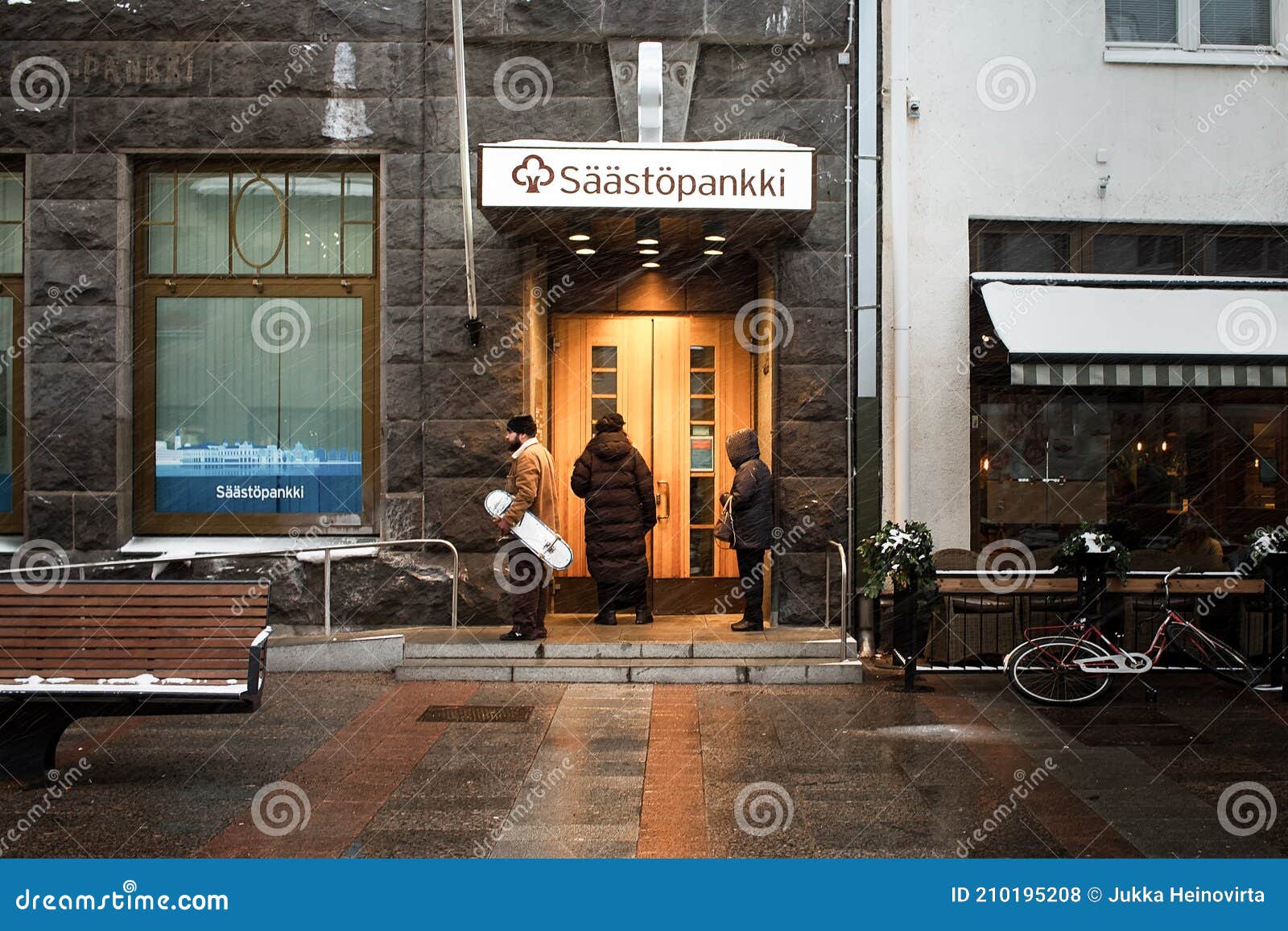 Waiting for the Bank To Open Editorial Stock Photo - Image of ...