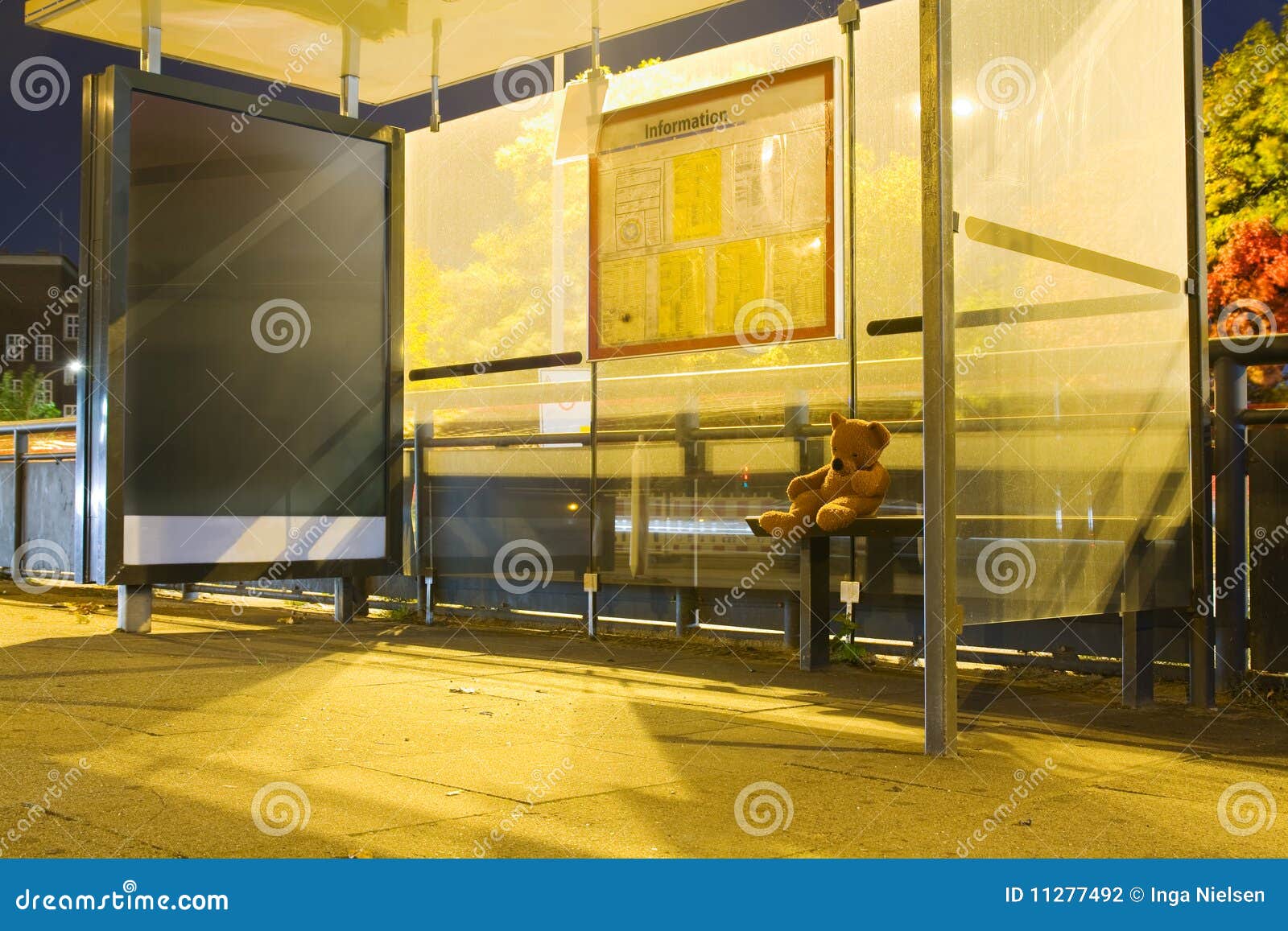 Waiting for the bus stock photo. Image of wait, lonely - 11277492