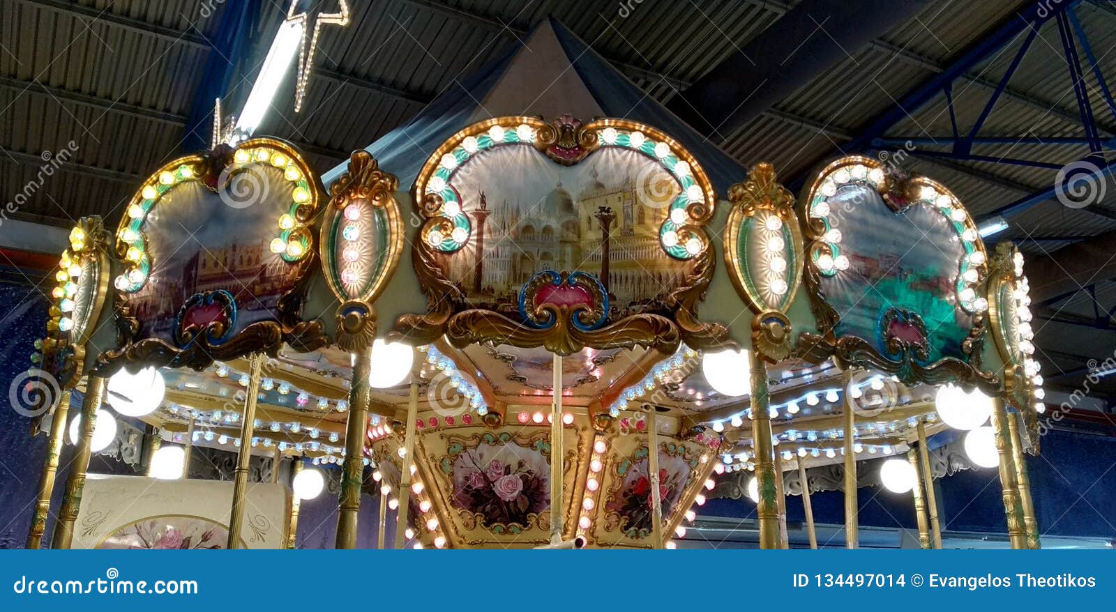Waiting for the carousel stock photo. Image of aerial - 134497014