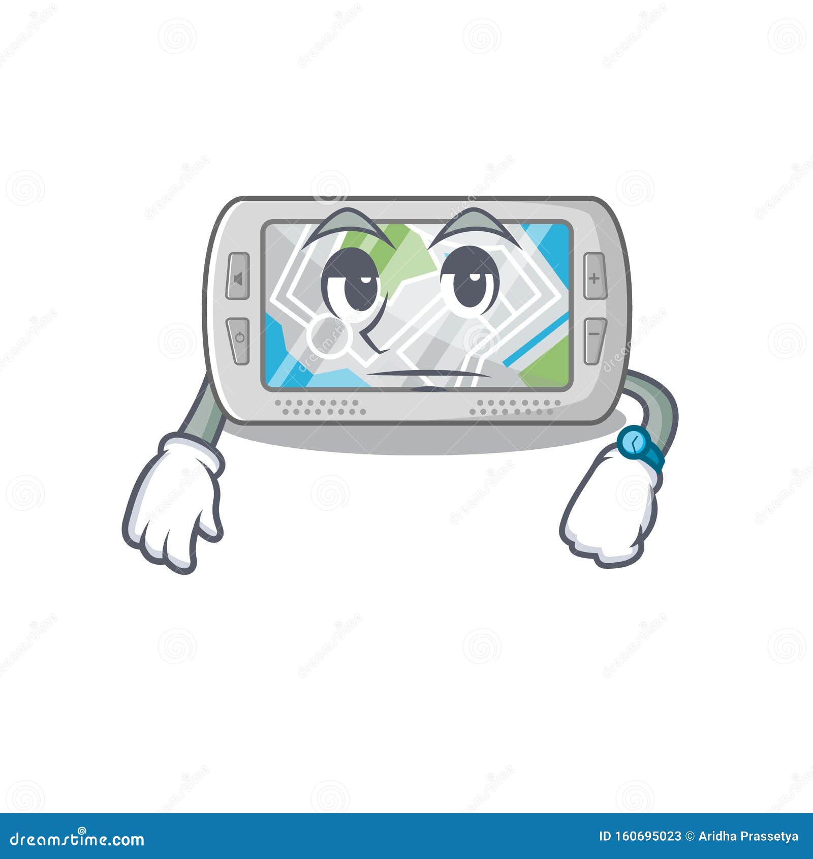 Waiting Cartoon Style Global Positioning System Toy Stock Vector ...