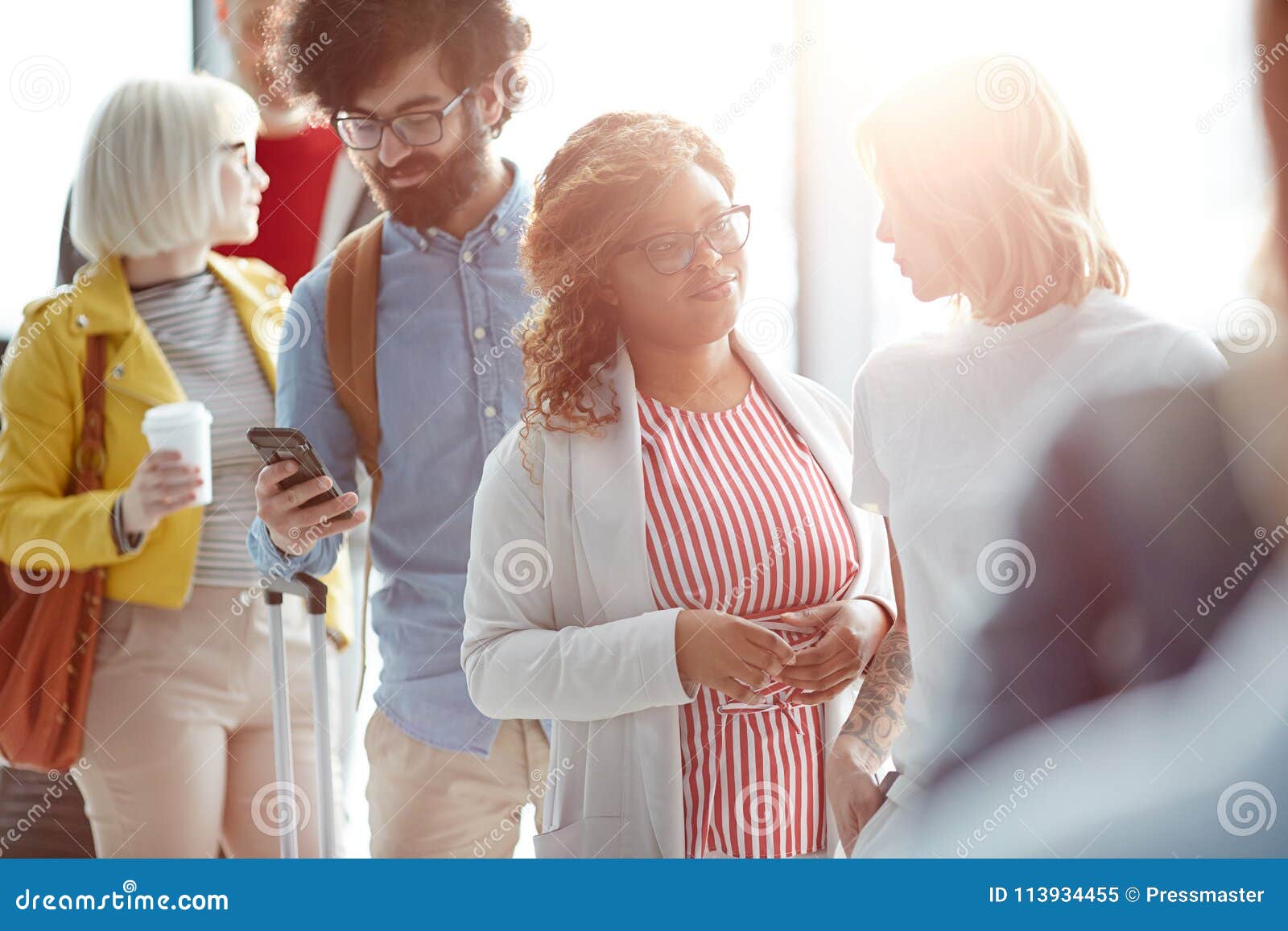 Waiting for check-in stock image. Image of leave, journey - 113934455
