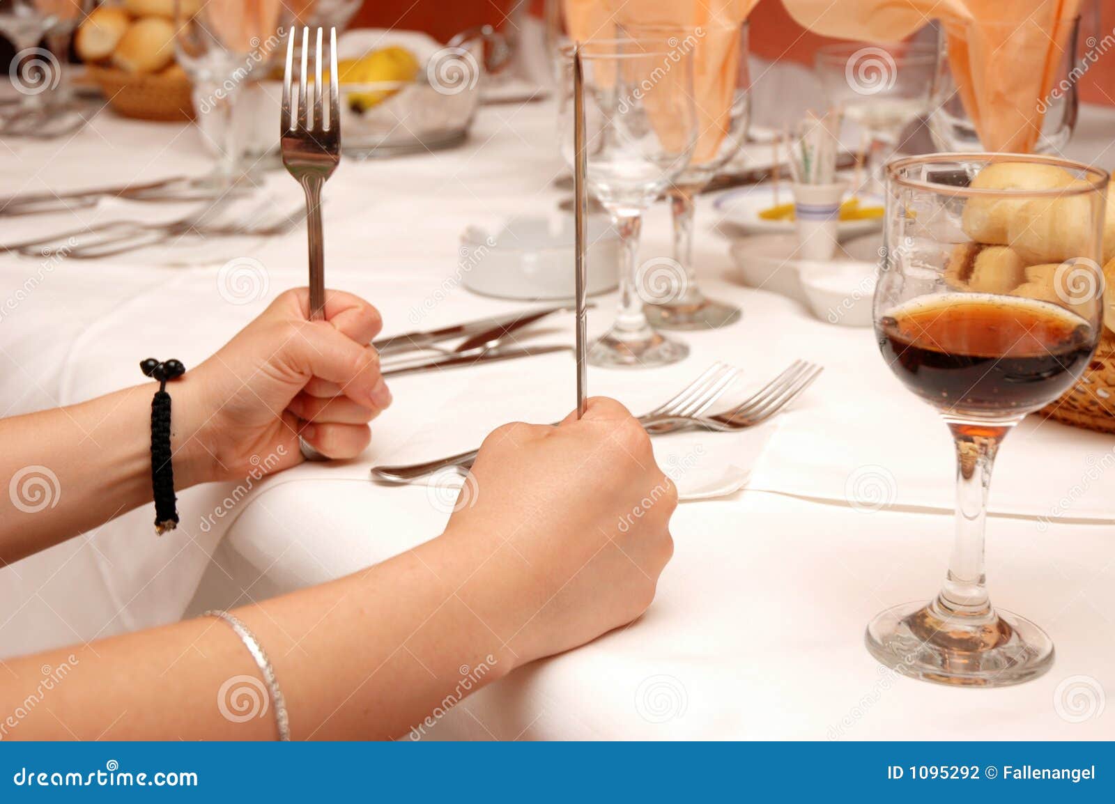 Waiting food stock photo. Image of hunger, tablecloth - 1095292