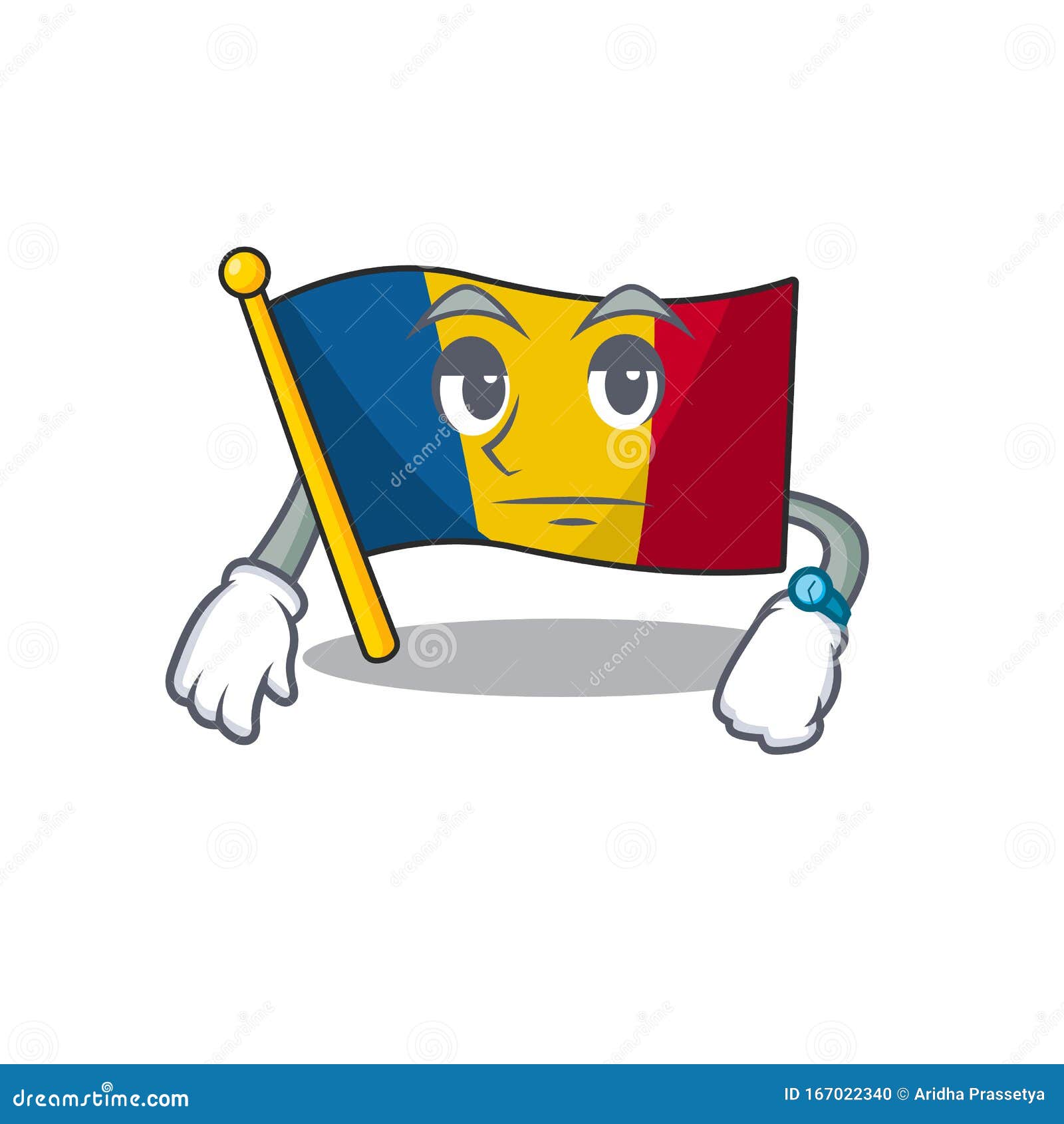 Waiting Gesture Flag Chad Scroll on Cartoon Character Design Stock ...