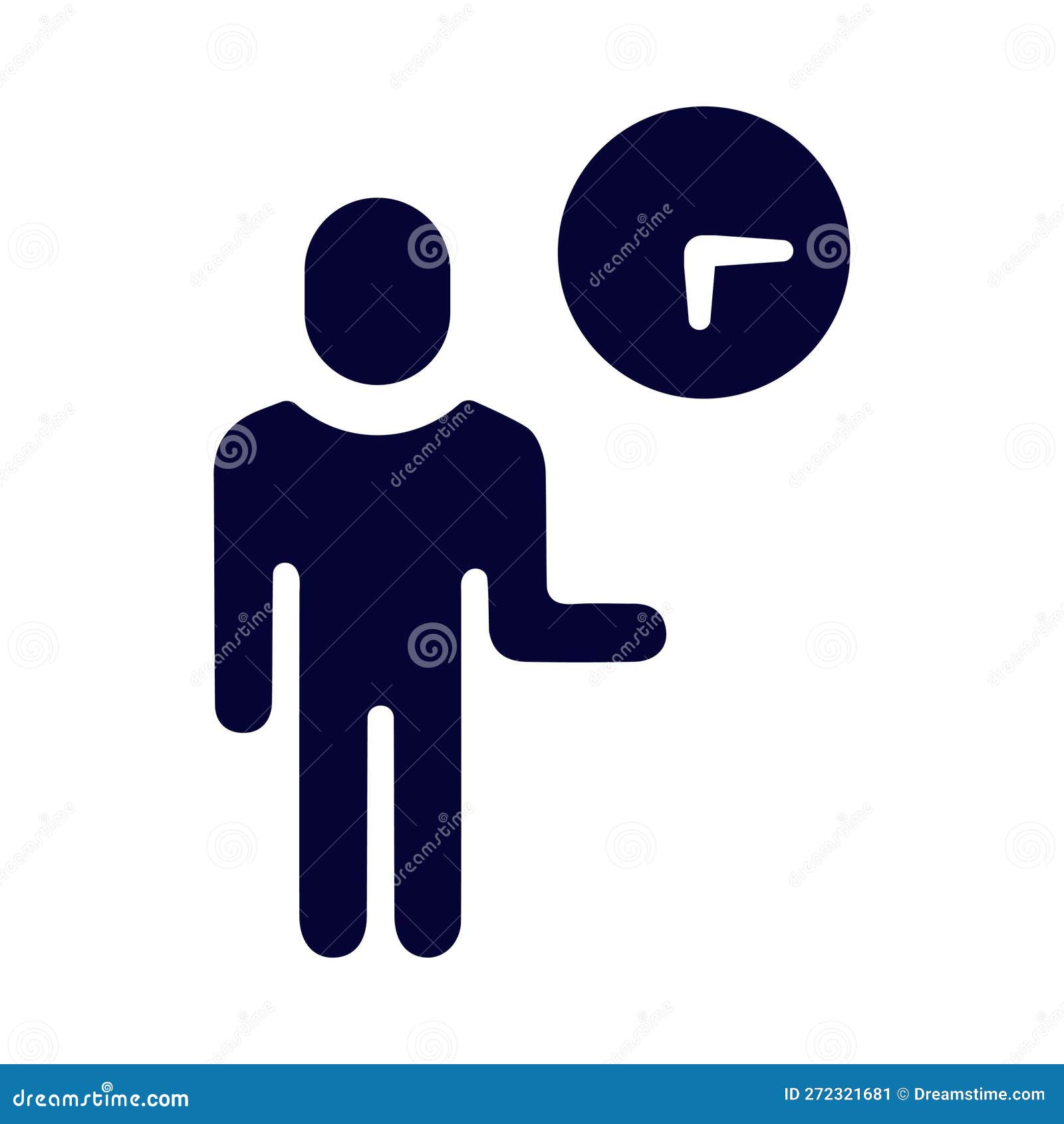 Waiting , Glasshour, Man, Waiting Icon Stock Vector - Illustration of ...