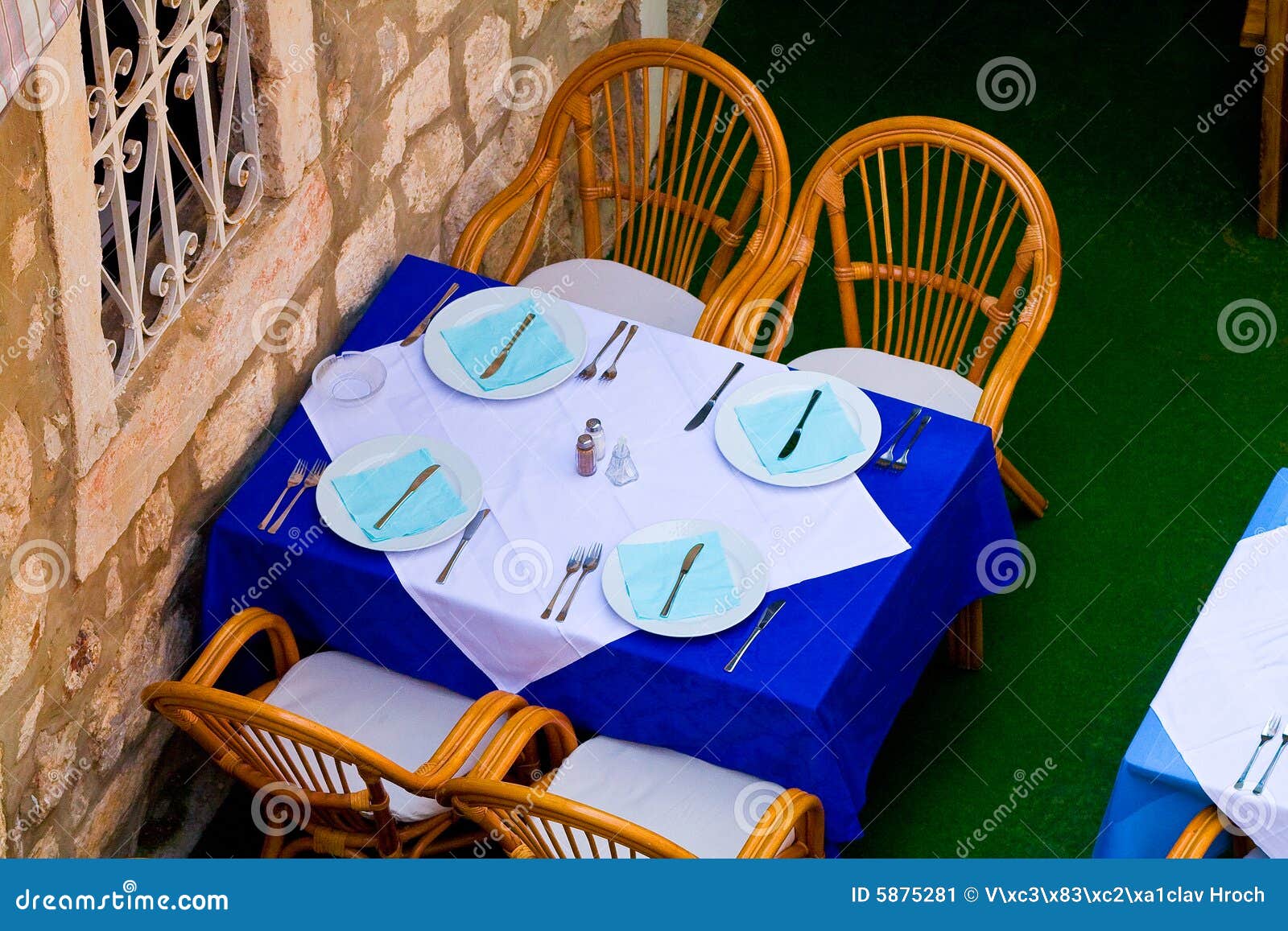Waiting for guests stock image. Image of dish, hospitality - 5875281