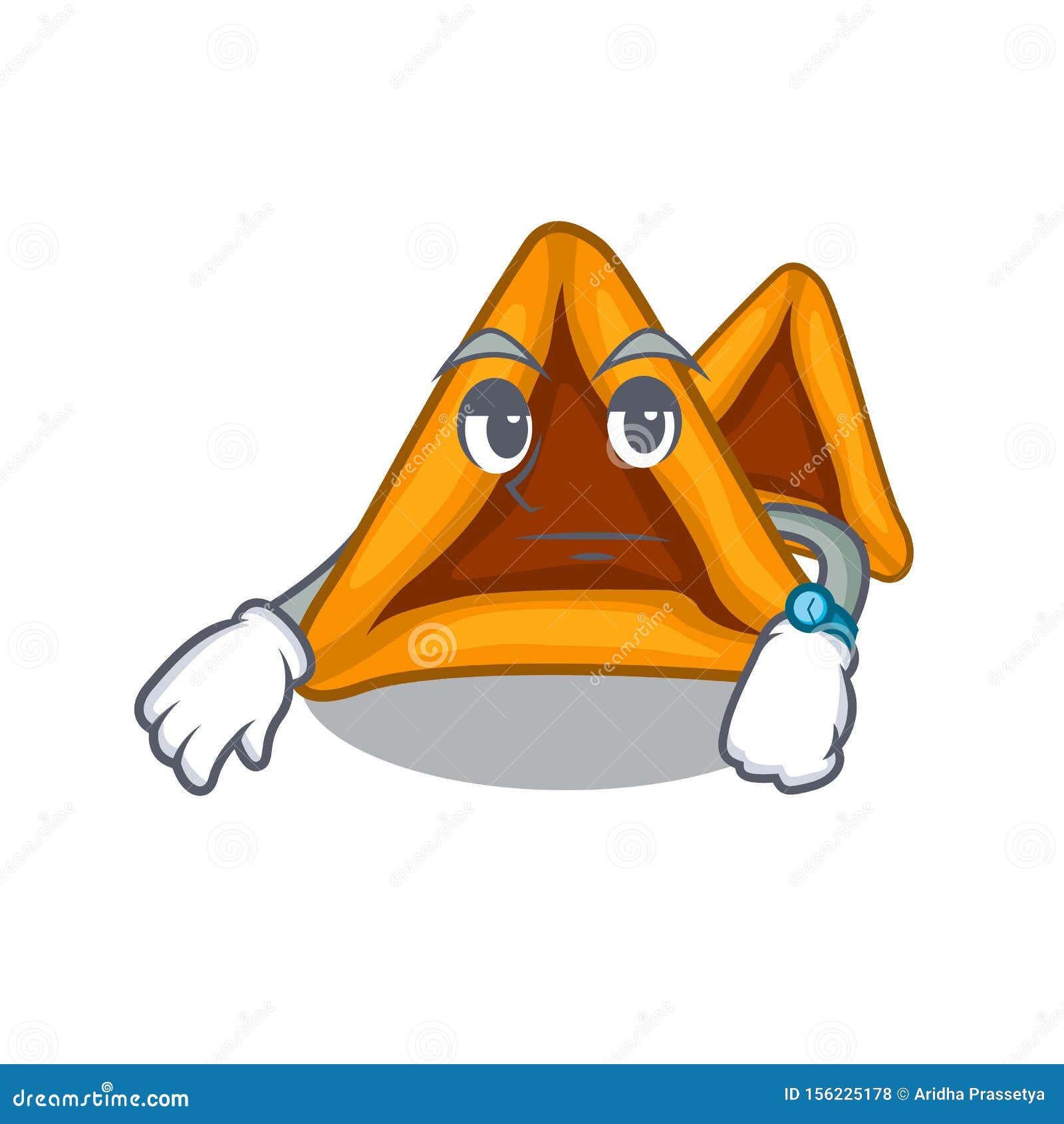 Waiting Hamantaschen Cakes Served in Character Plates Stock Vector ...