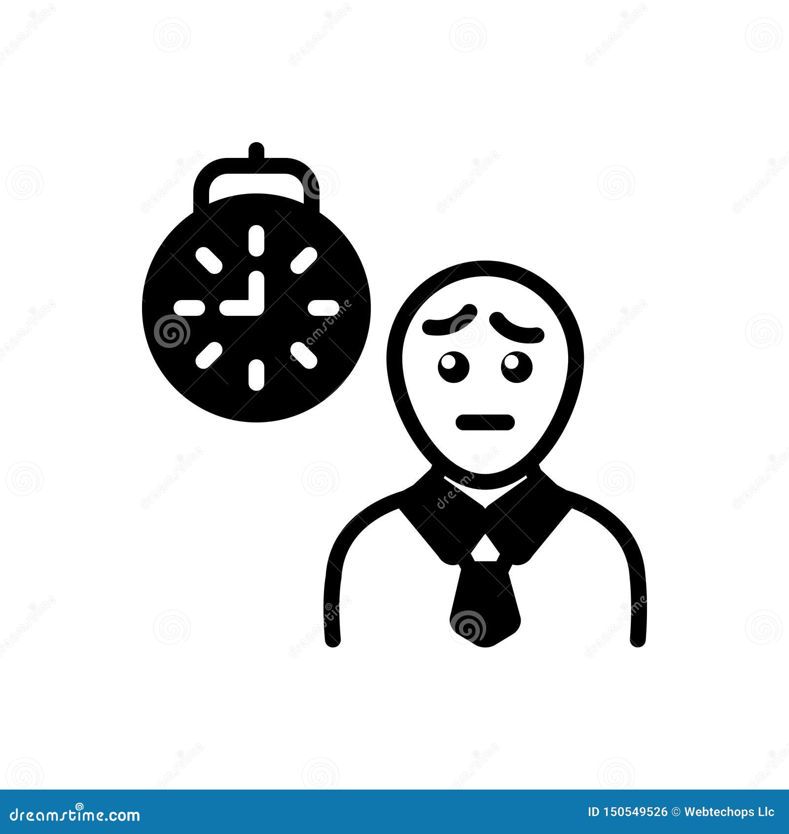 Expectation Waiting Icon Of 3 Types Color, Black And White, Outline ...