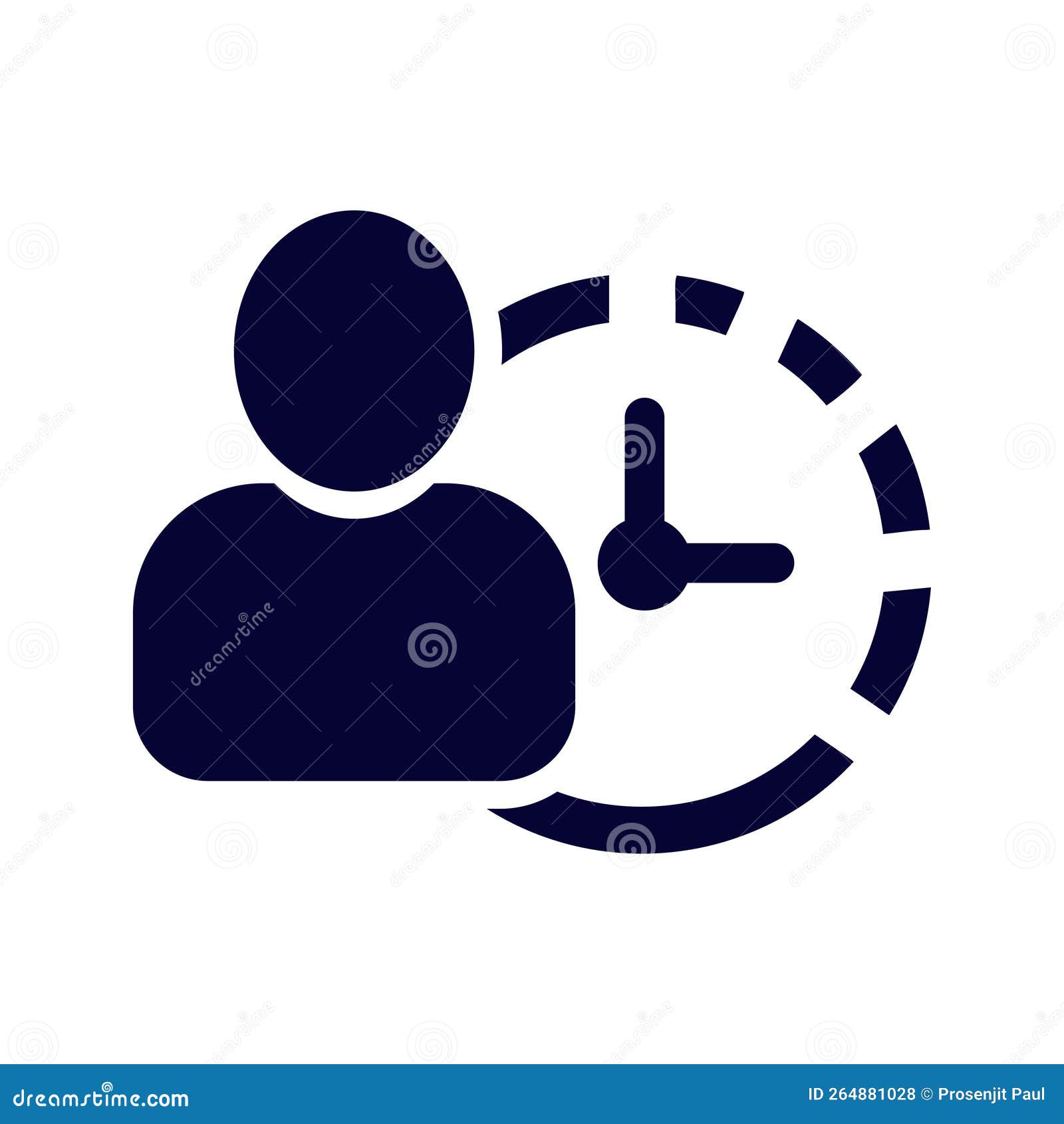 Waiting icon vector stock vector. Illustration of person - 264881028