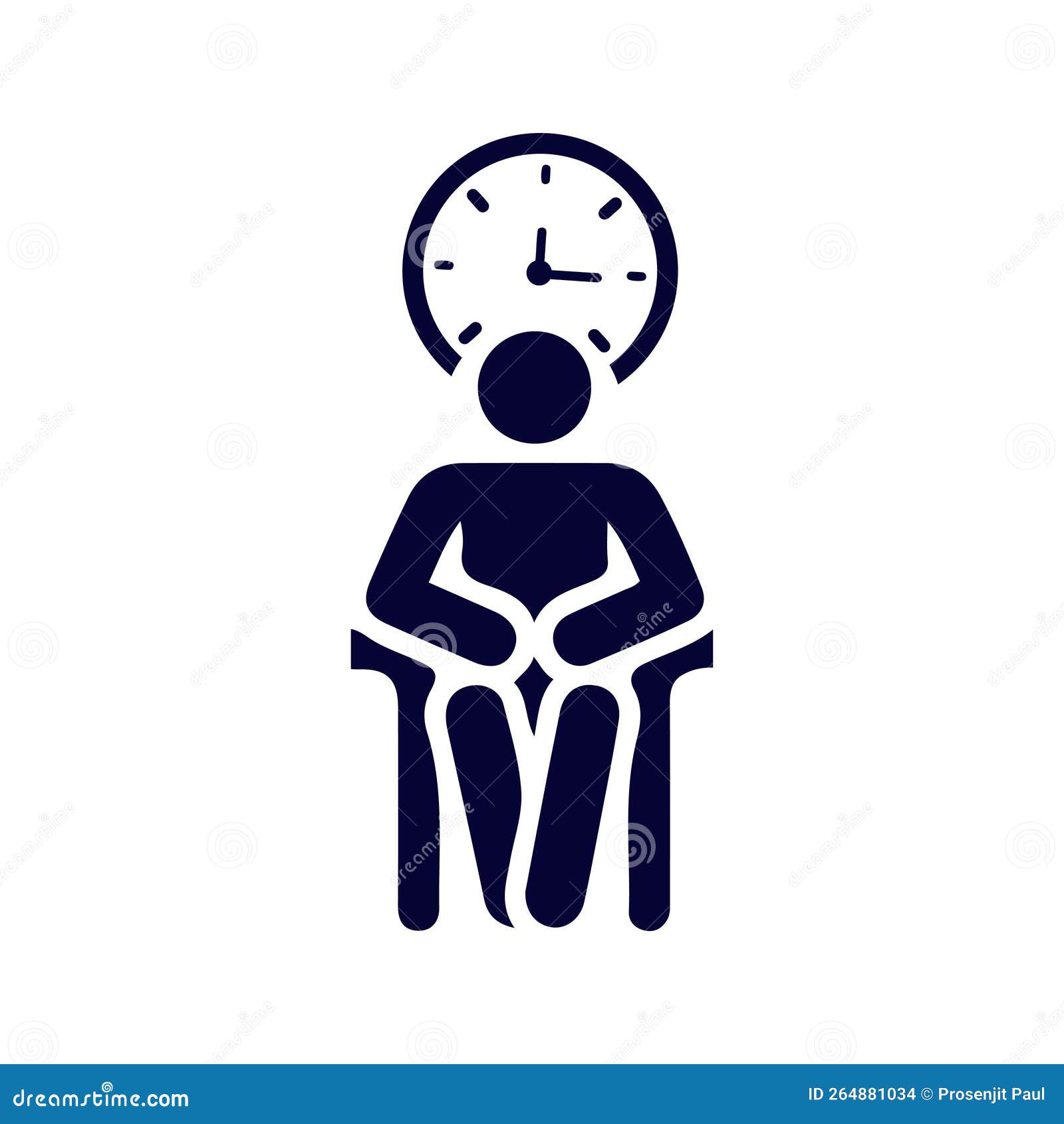 Waiting icon vector stock vector. Illustration of airport - 264881034