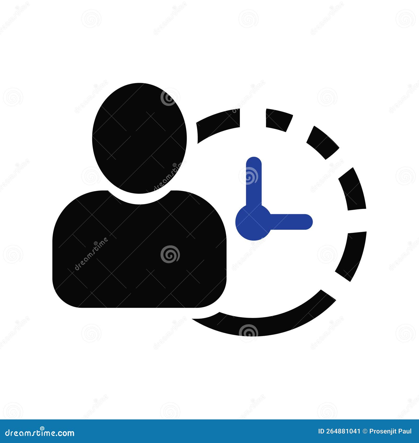 Waiting icon vector stock vector. Illustration of clock - 264881041