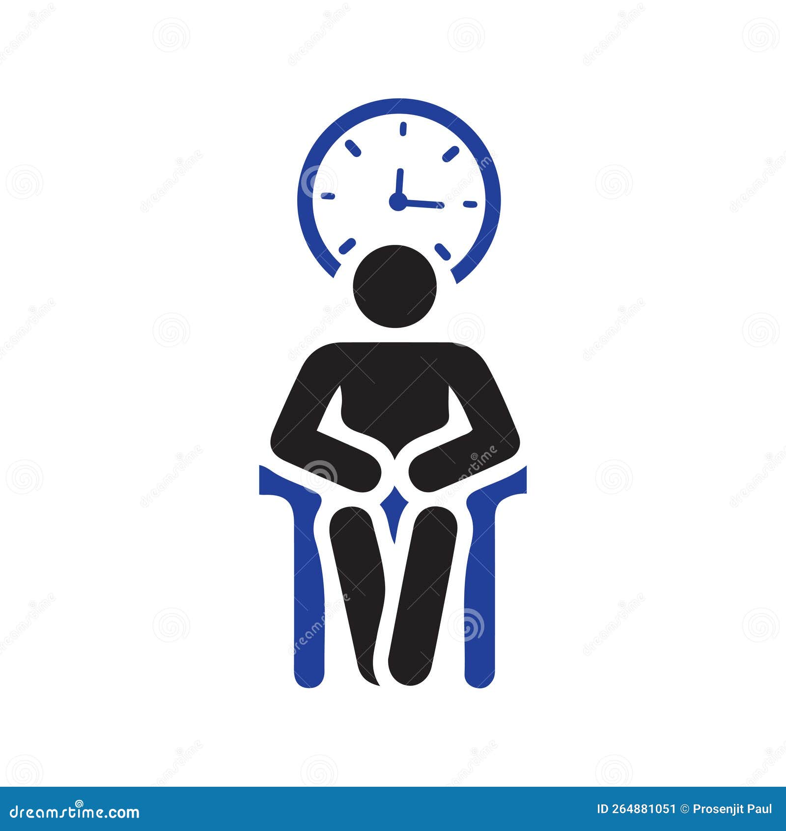 Waiting icon vector stock vector. Illustration of airport - 264881051