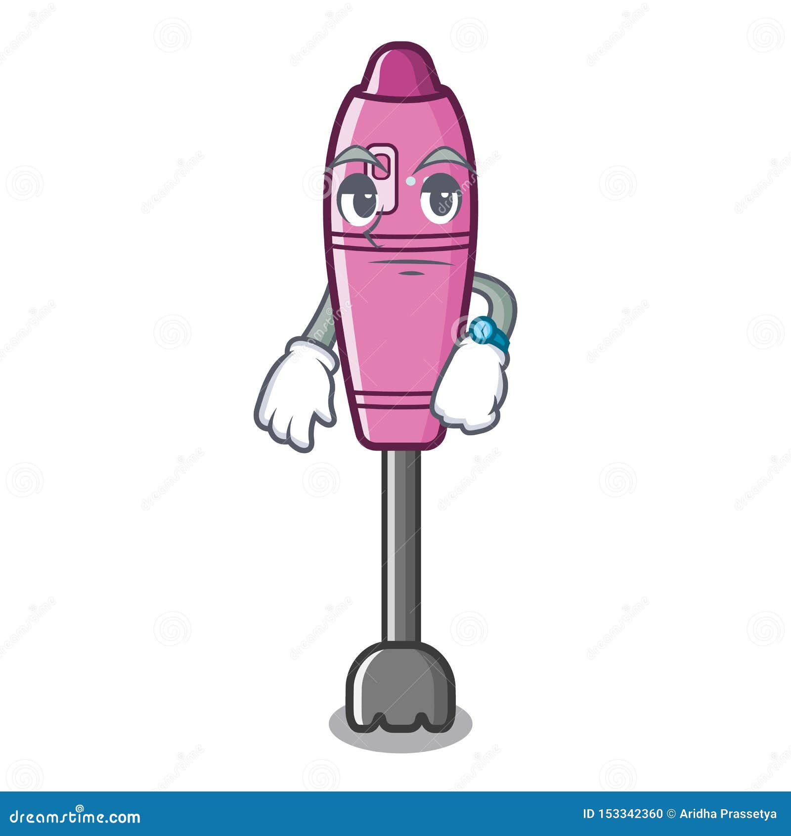 Waiting Immersion Blender in the Cartoon Shape Stock Vector ...