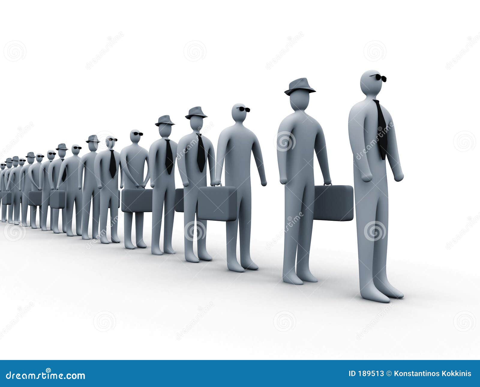 Waiting in line #1 stock illustration. Illustration of line - 189513