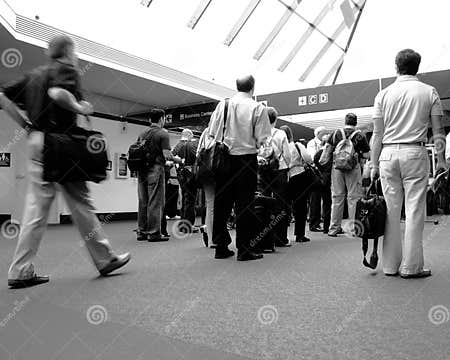 Waiting in line stock image. Image of passenger, railways - 1319227