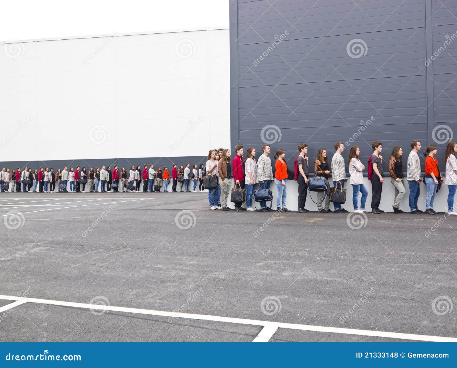 Waiting in Line stock photo. Image of brightly, accessibility - 21333148