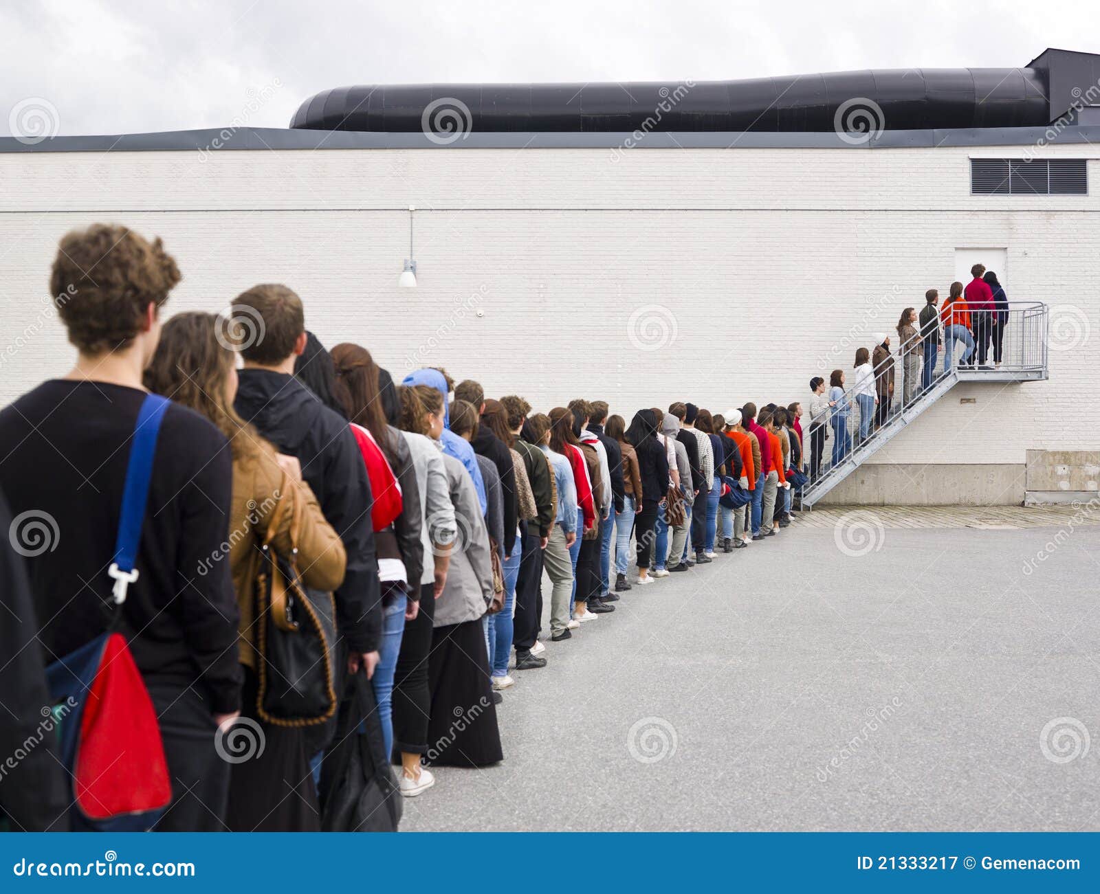 Waiting in Line stock image. Image of couple, ancient - 21333217