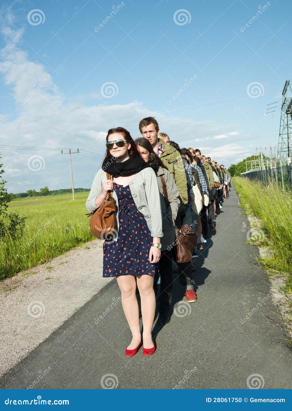 Waiting in line stock photo. Image of patience, looking - 28061750