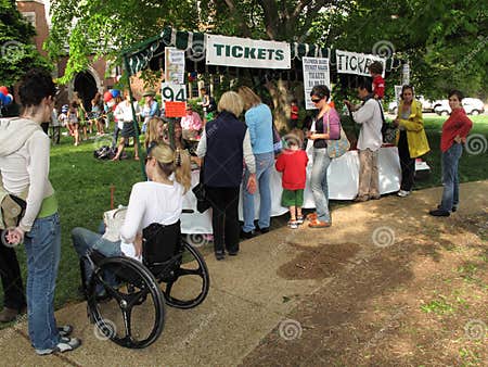 Waiting in Line for Tickets Editorial Image - Image of raising, flower ...