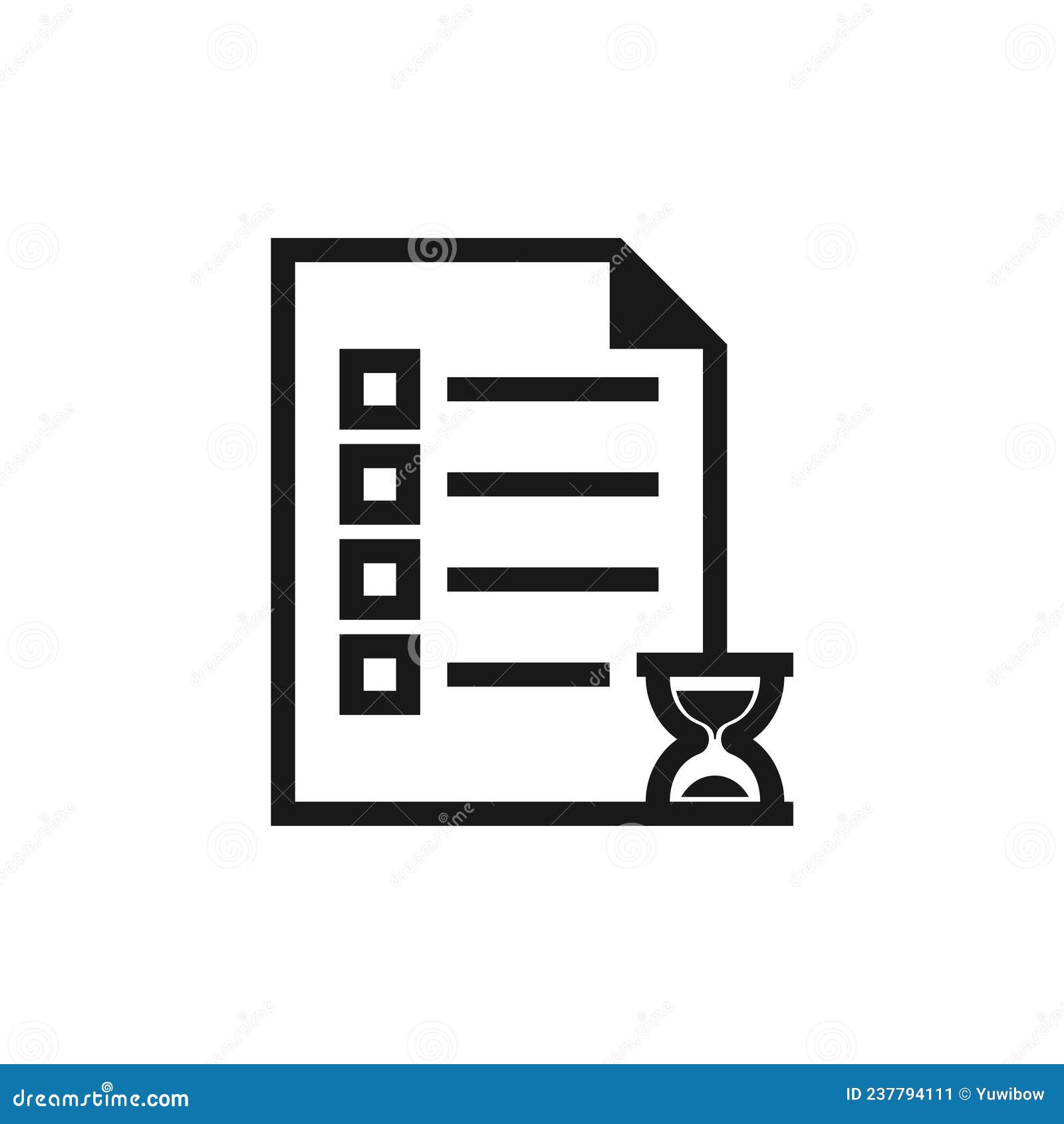 Waiting List Icon Vector Isolated on White Background. Stock Vector ...