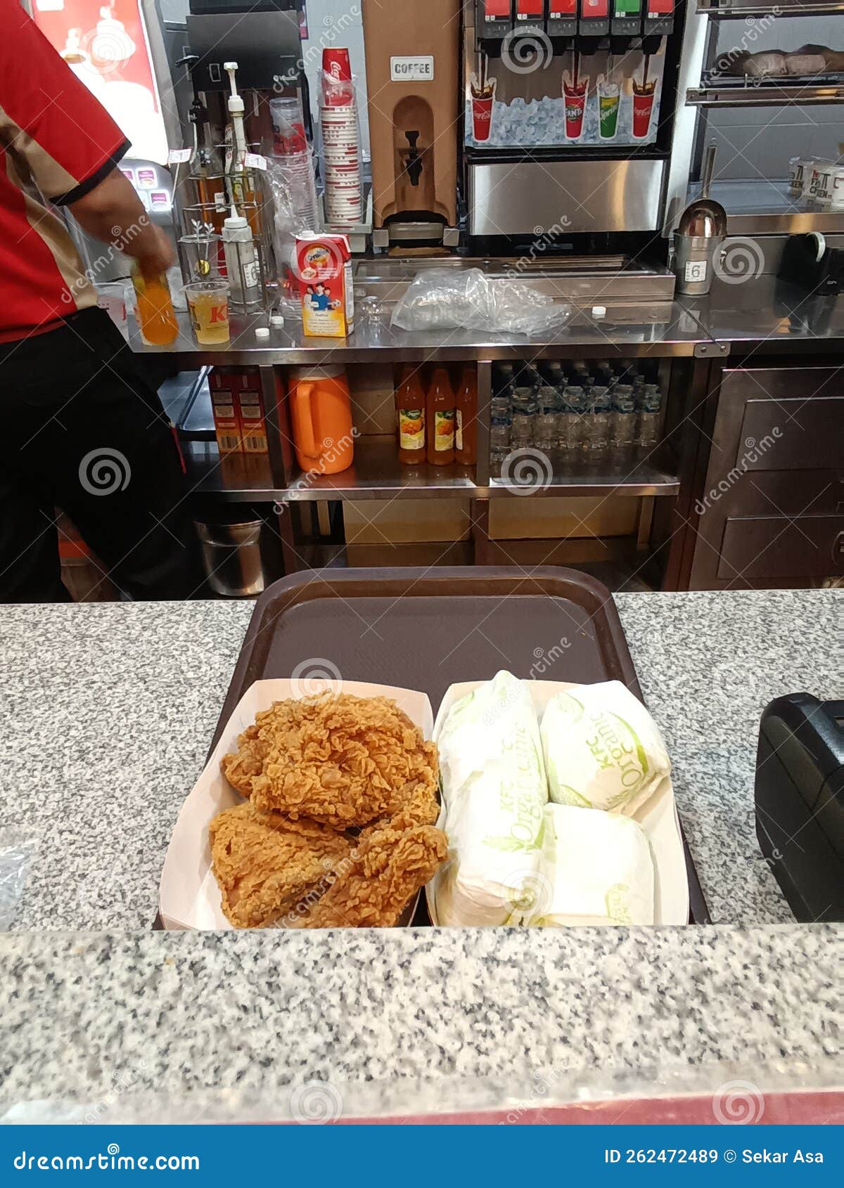 Waiting list KFC editorial stock image. Image of food - 262472489