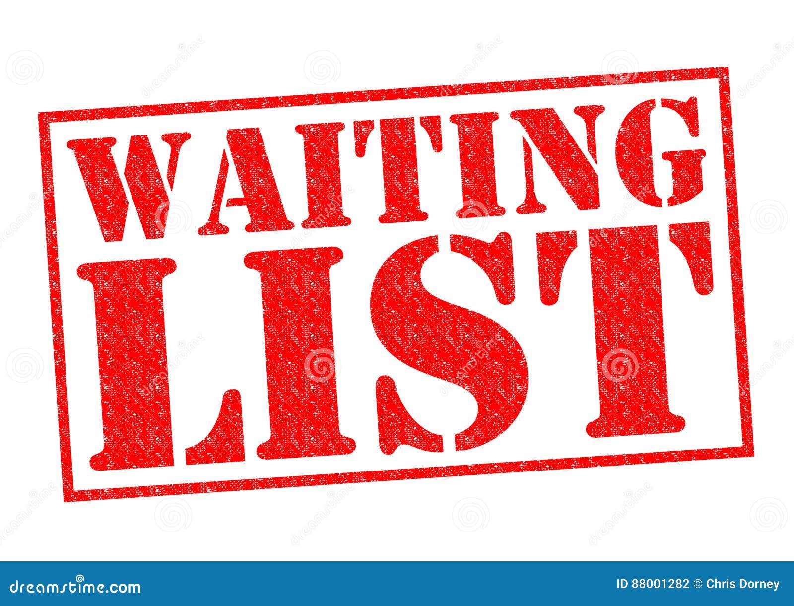 WAITING LIST stock illustration. Illustration of heading - 88001282
