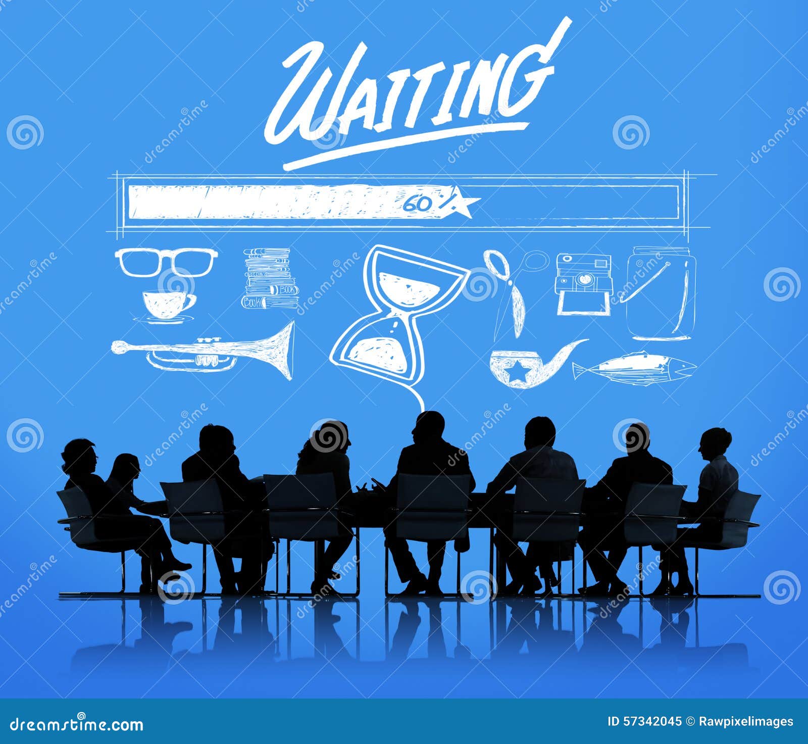 Waiting Loading Uploading Downloading Progress Concept Stock ...