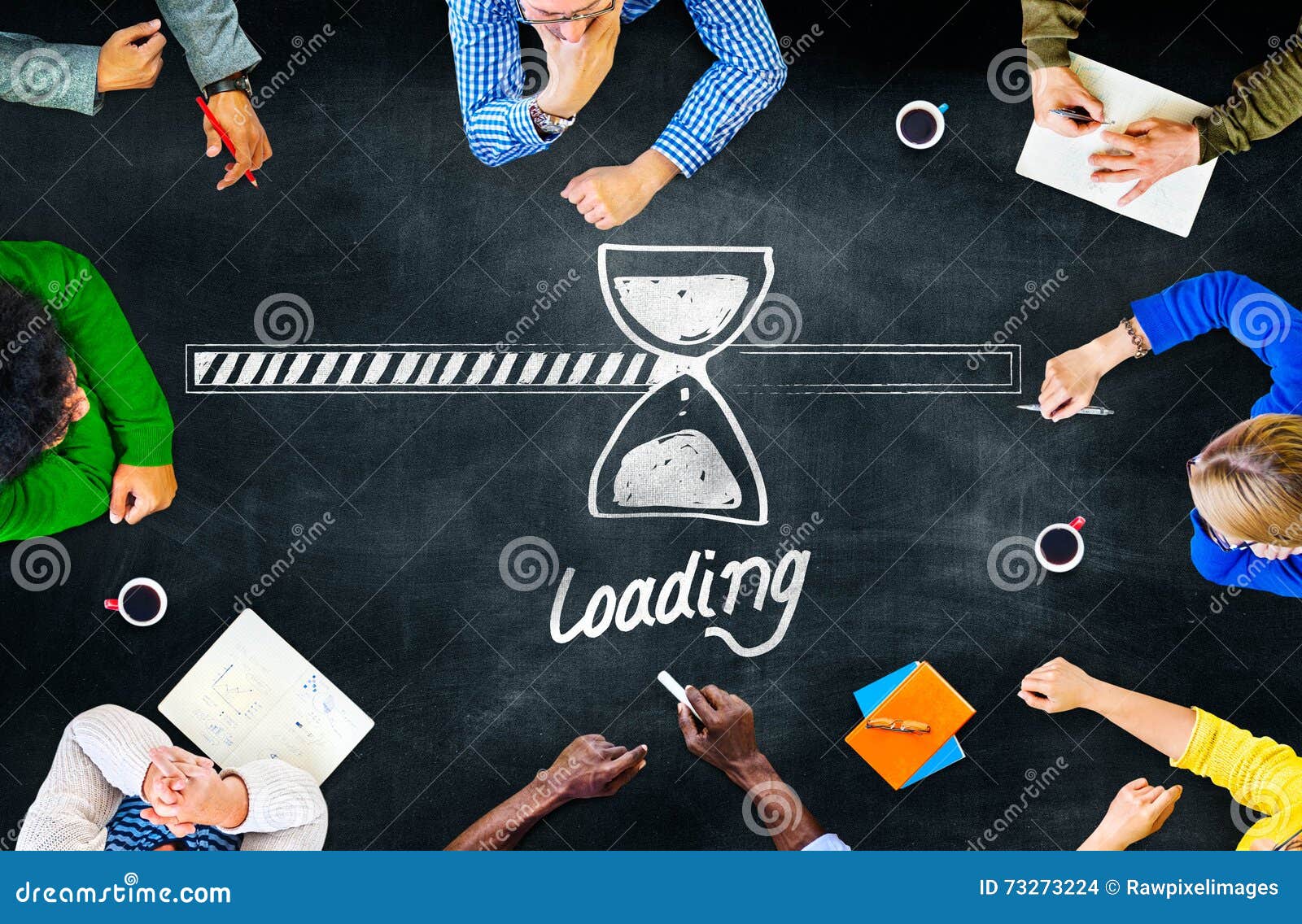 Waiting Loading Uploading Downloading Progress Concept Stock Photo ...