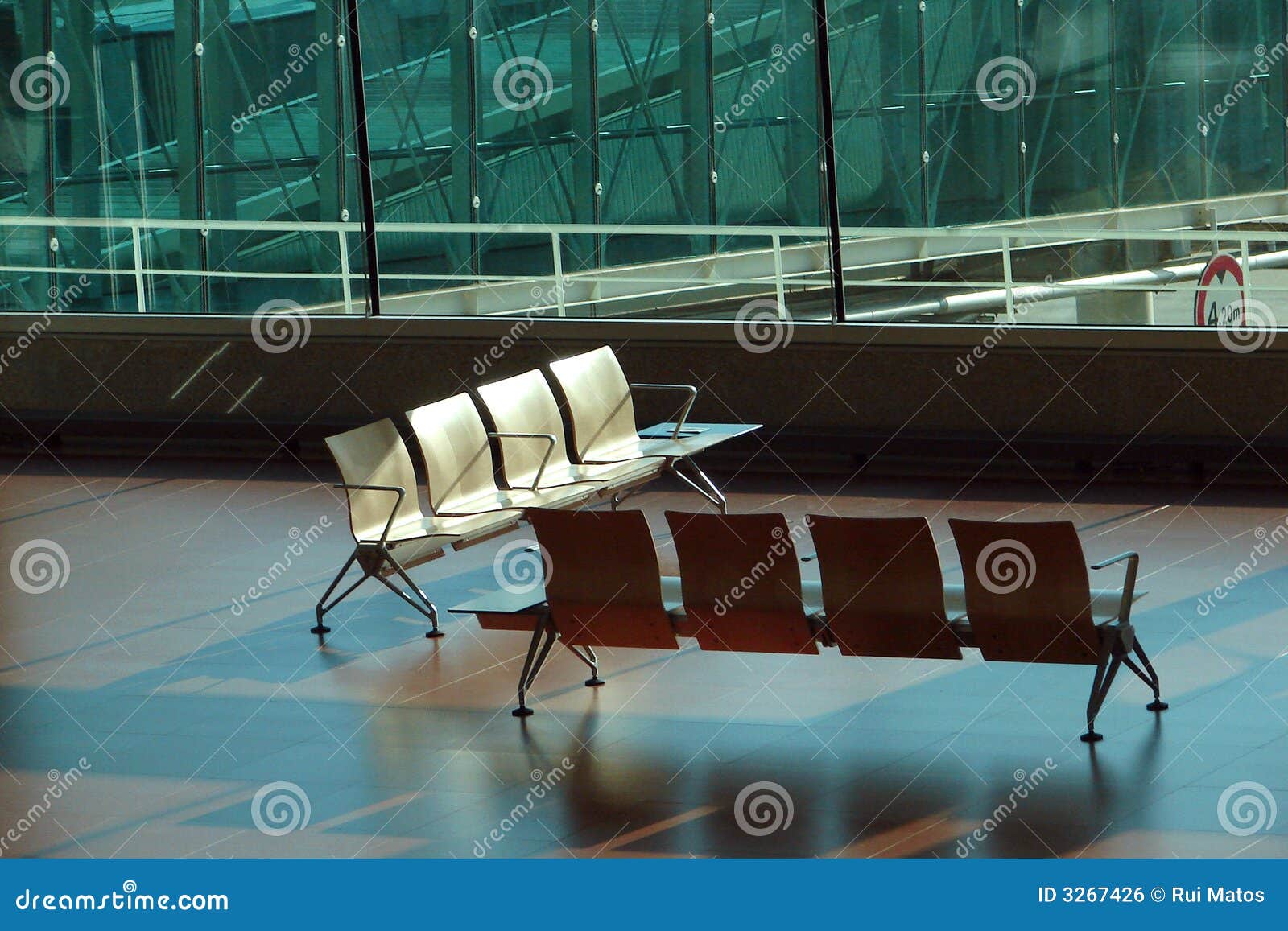 Waiting lounge with chairs stock photo. Image of pillars - 3267426