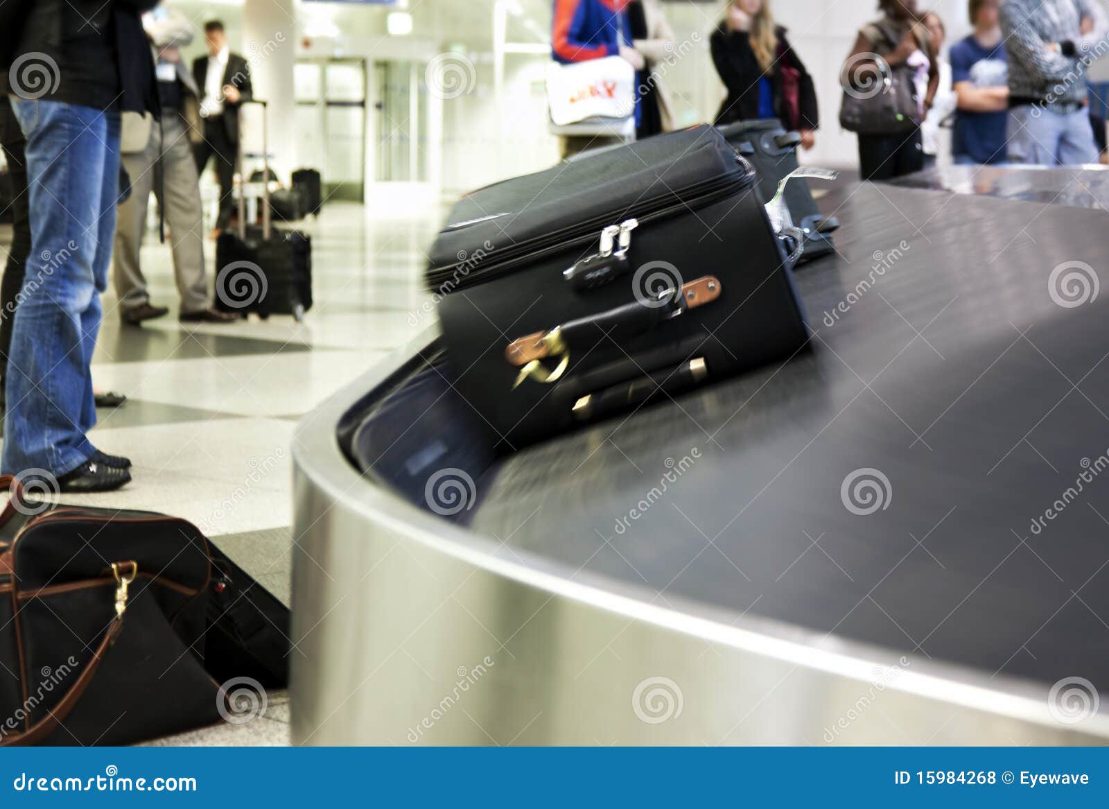 Waiting at the Luggage Claim Stock Photo - Image of travel, luggage ...