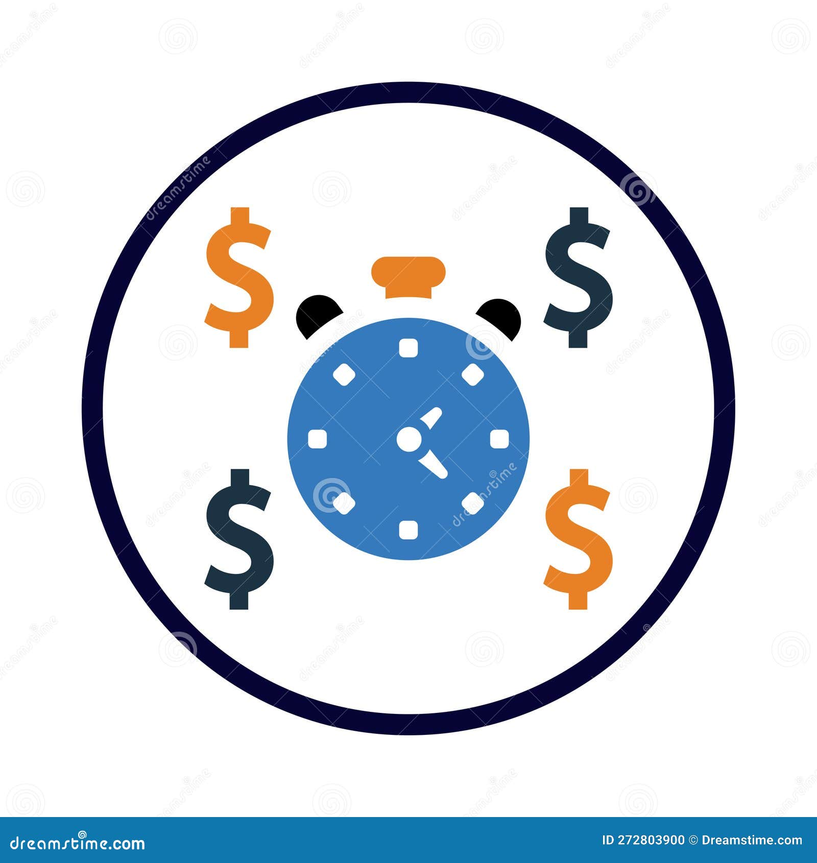Waiting, Money, Clock, Time, Time on Money Icon Stock Vector ...