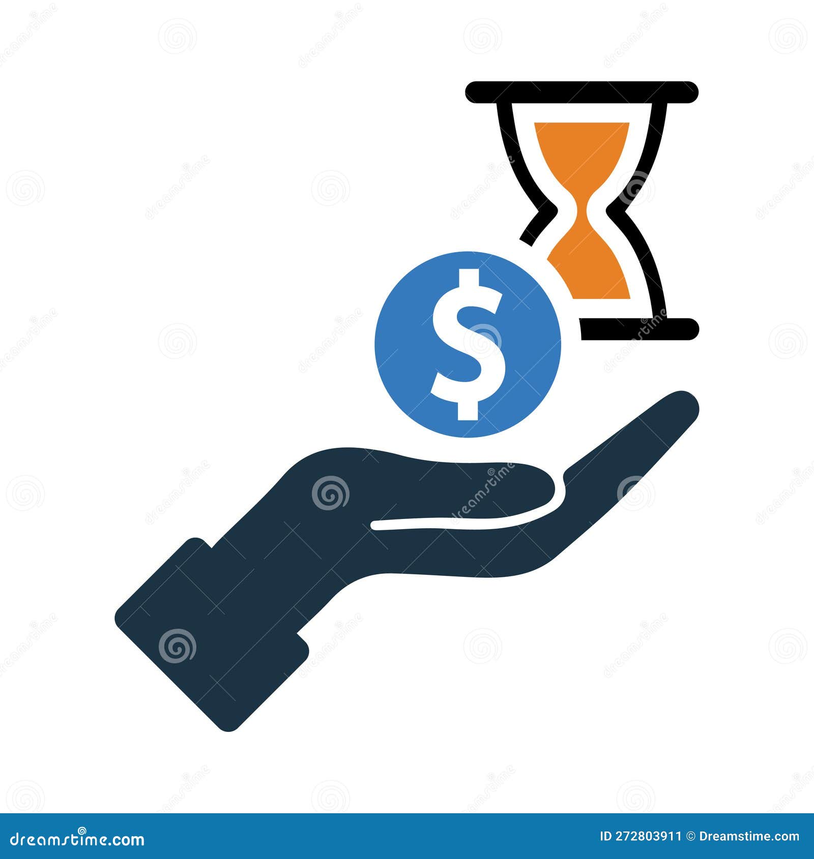 Waiting, Money, Hand, Care, Money on Hand Icon Stock Vector ...