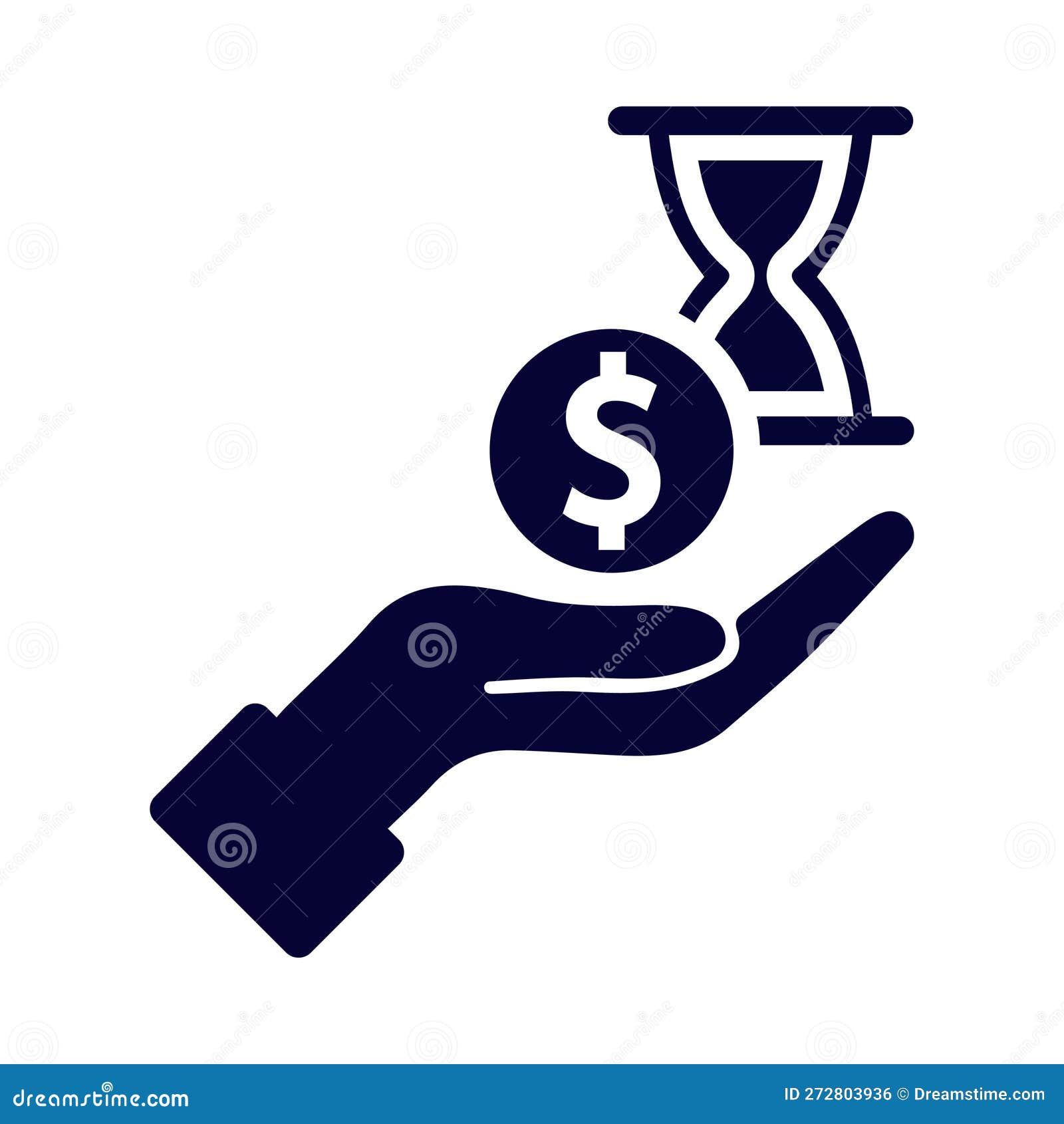 Waiting, Money, Hand, Care, Money on Hand Icon Stock Vector ...