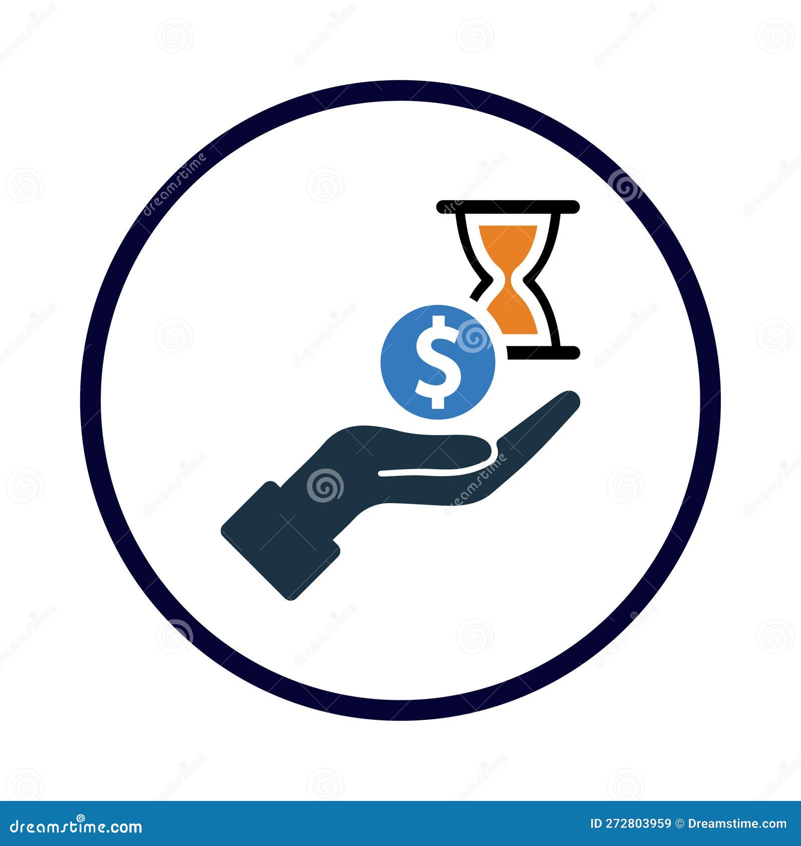 Waiting, Money, Hand, Care, Money on Hand Icon Stock Vector ...