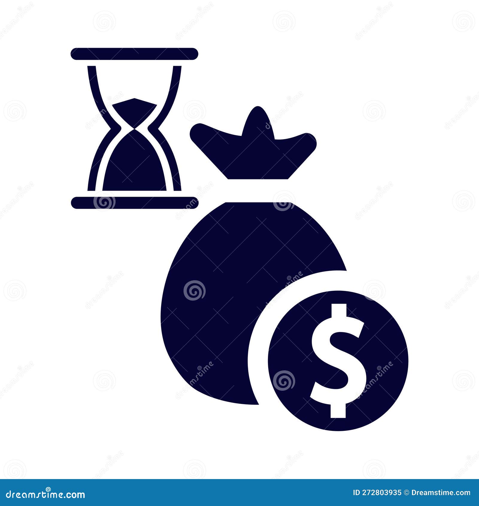 Waiting, Money, Hourglass, Currency Waiting Icon Stock Vector ...