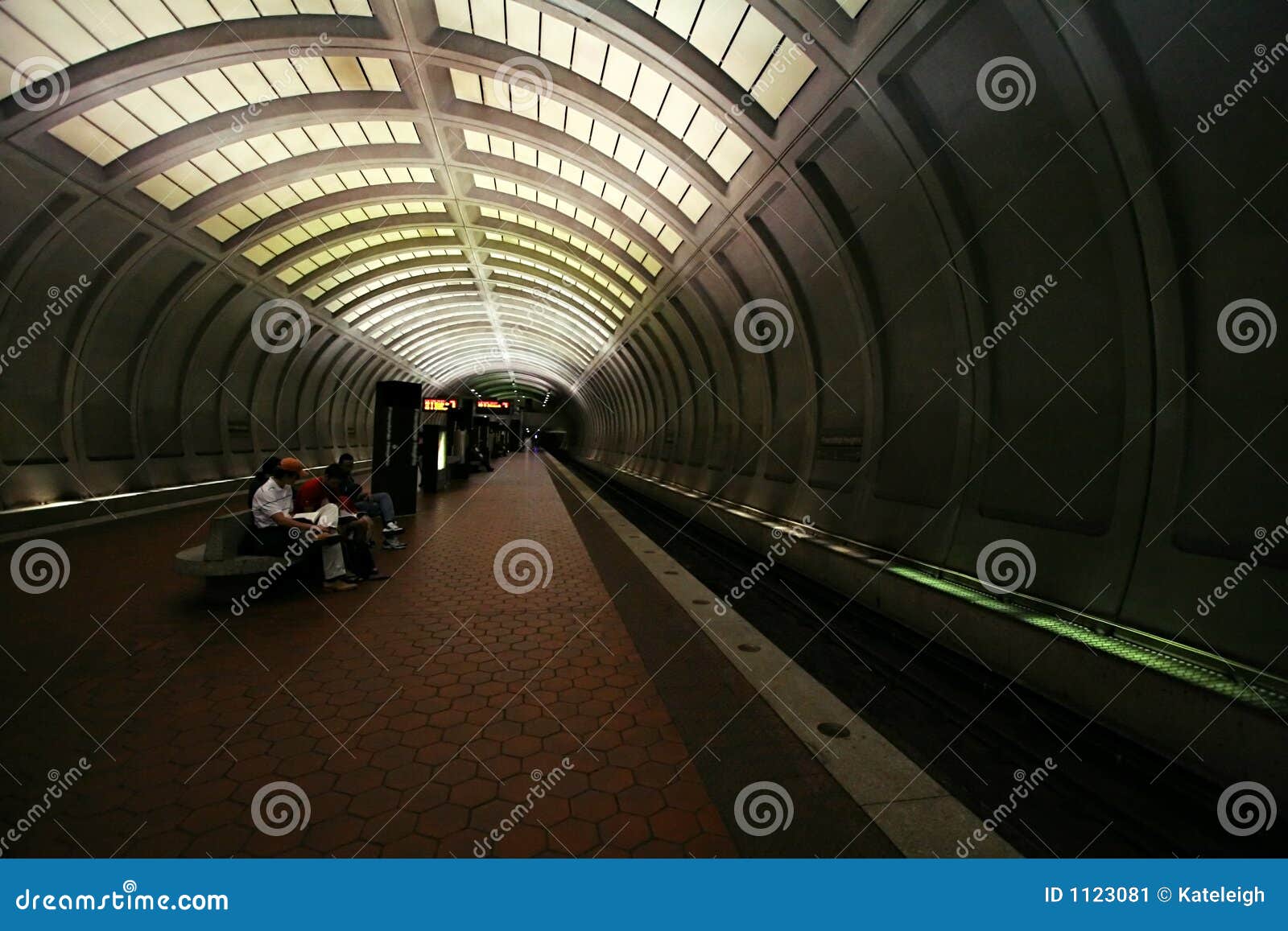 Waiting for the Next Train stock image. Image of subway - 1123081
